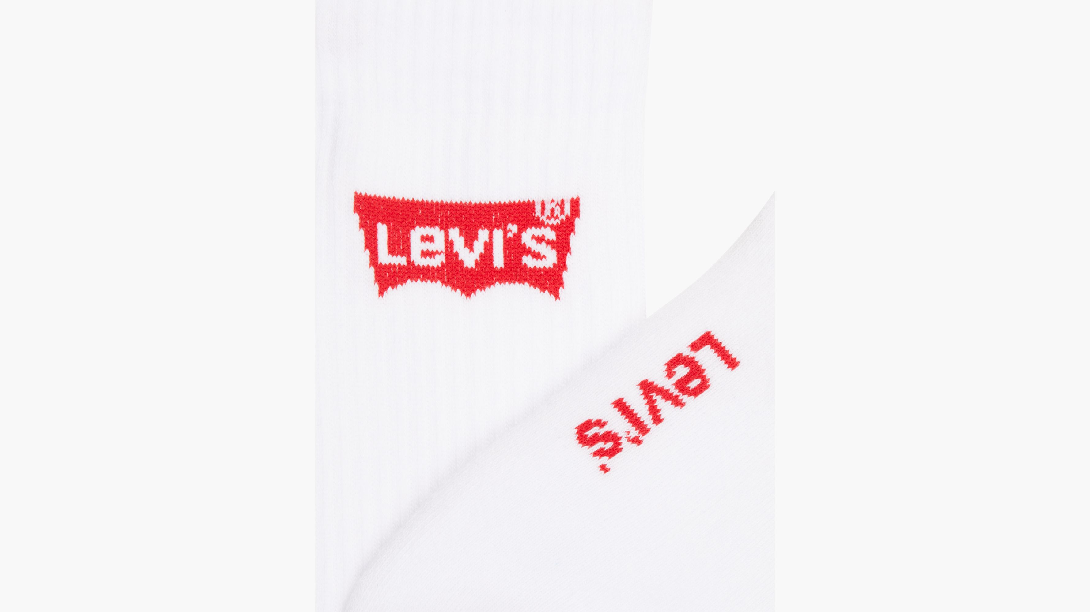 Regular Cut Batwing Socks - 3 Pack - White | Levi's® ES