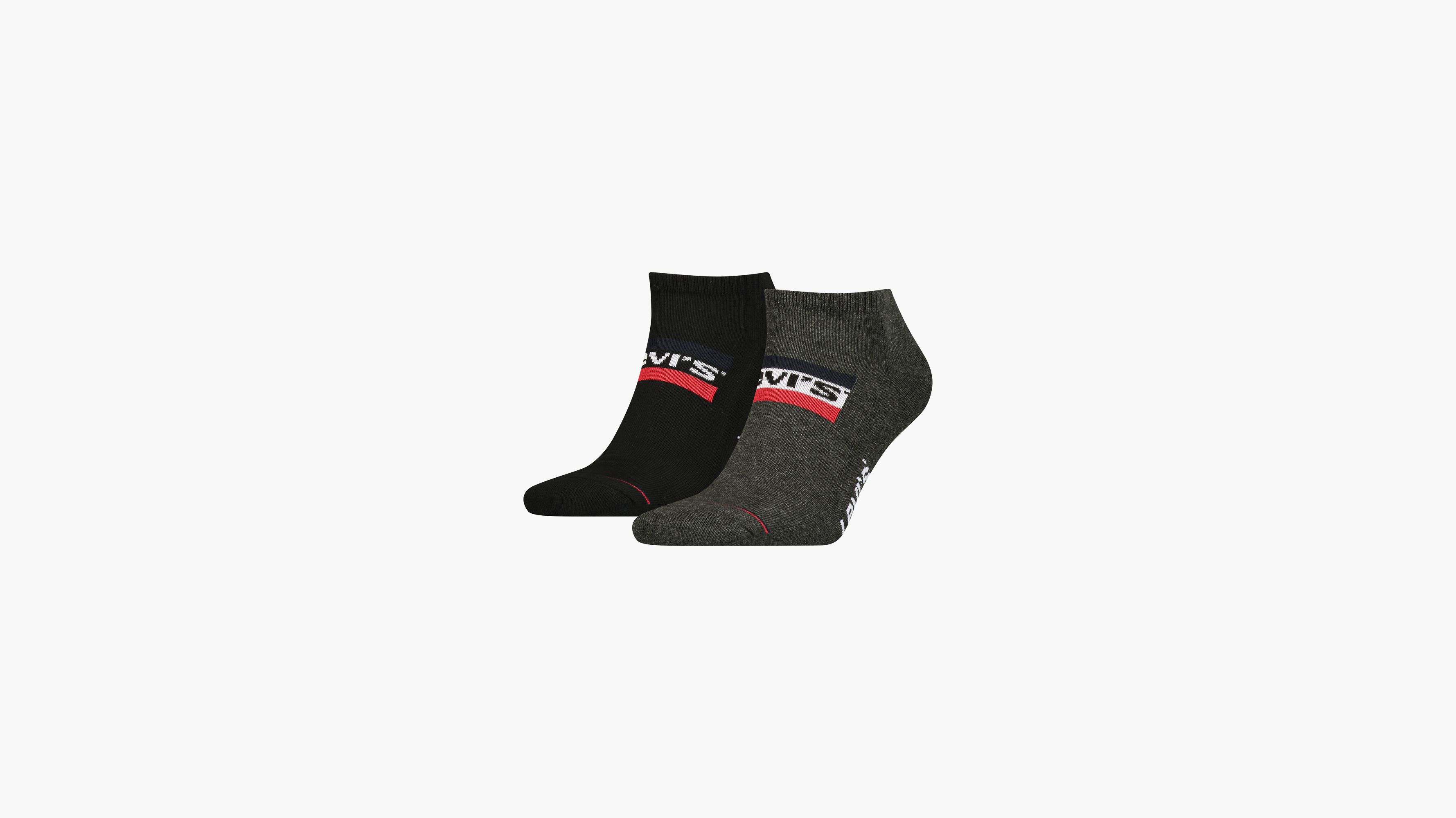 Levi's® Low Cut Sportswear Logo Socks - 2 Pack - Multi Colour | Levi's® GB