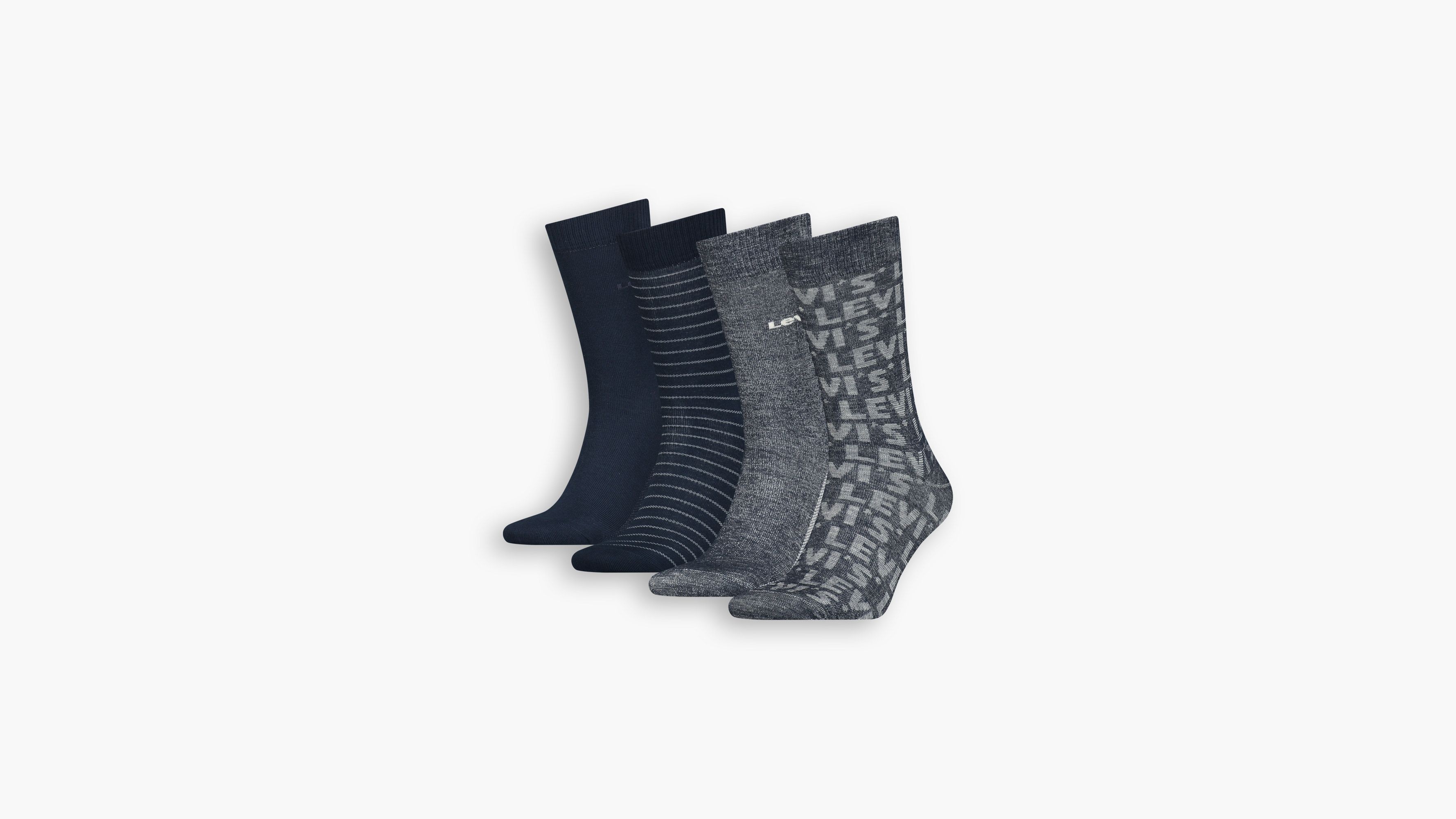Chaussettes Classiques À Logo – Coffret Cadeau De 4 - Bleu | Levi's® FR