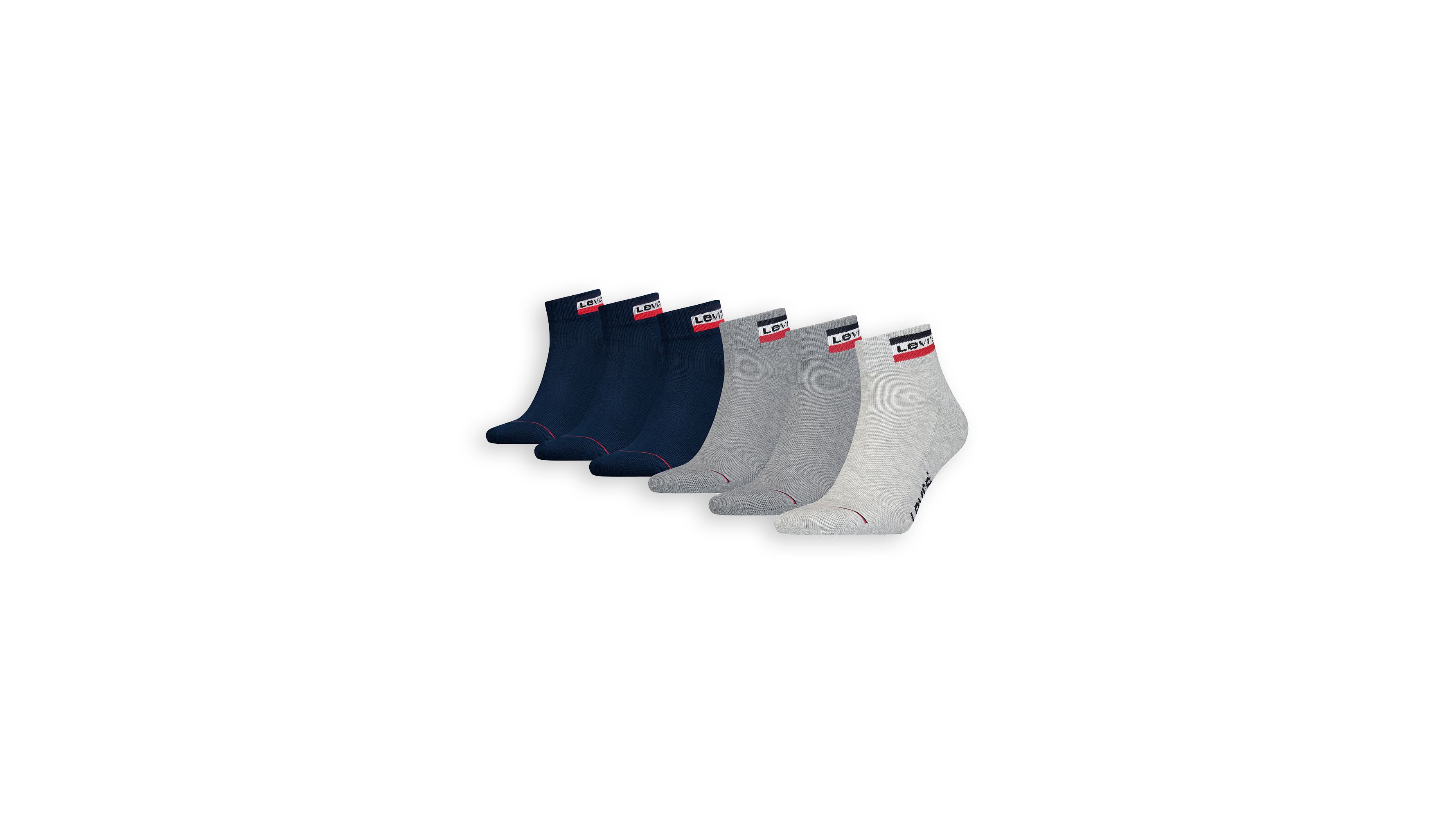 Calzini Levi's® Medi Con Logo Sportivo - Confezione Da 6 - Multicolore ...