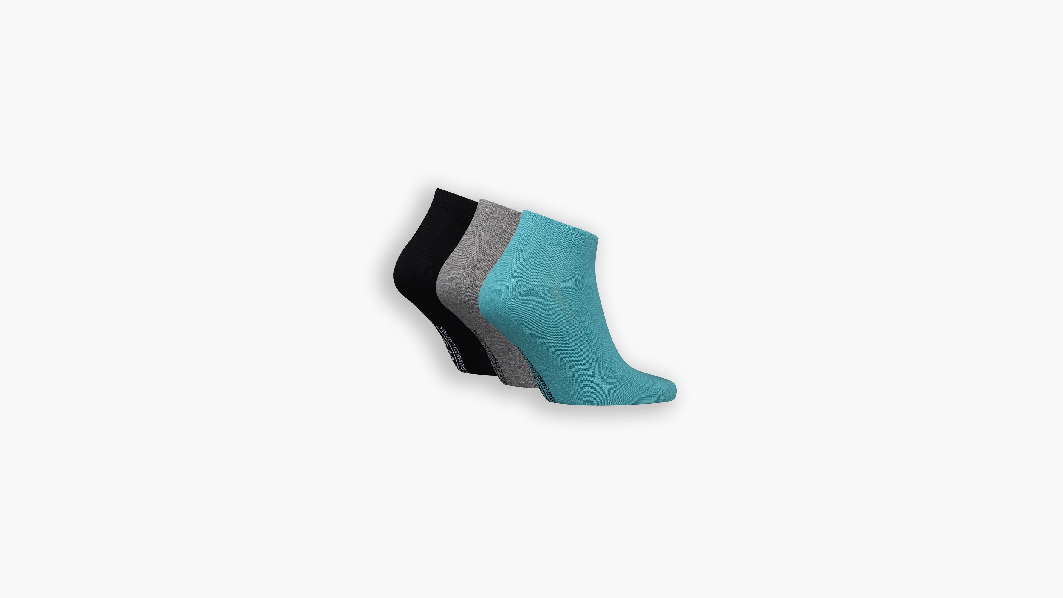 Levi's® Batwing Logo Mid Cut Socks - 3 Pack - Multi Colour | Levi's® FR