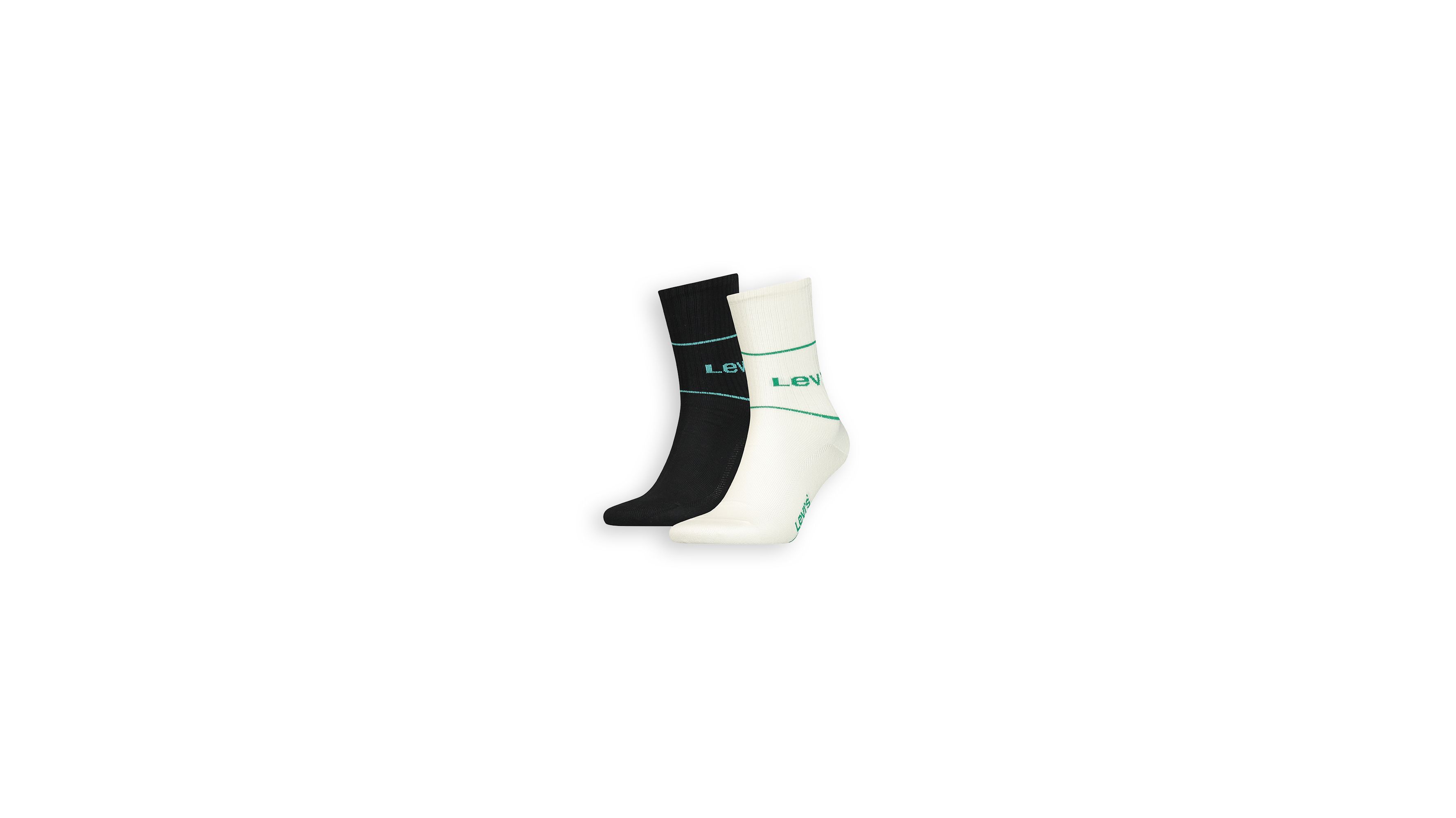Levi's® Logo Sport Short Cut Socks - 2 Pack - Multi Colour | Levi's® GB