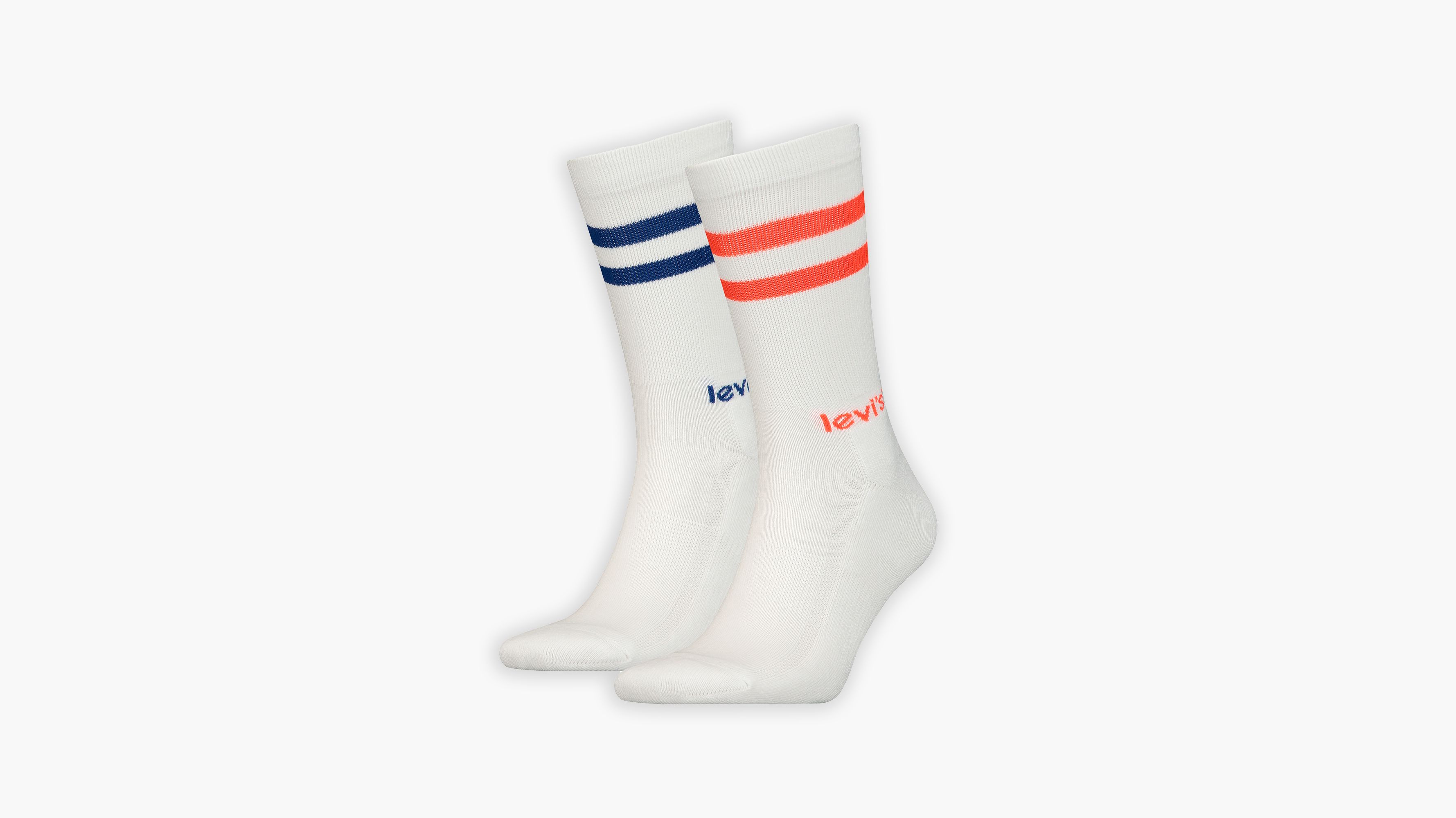 Levi's® Regular Cut Sport Stripe Socks - 2 Pack - Multi Colour | Levi's® DK