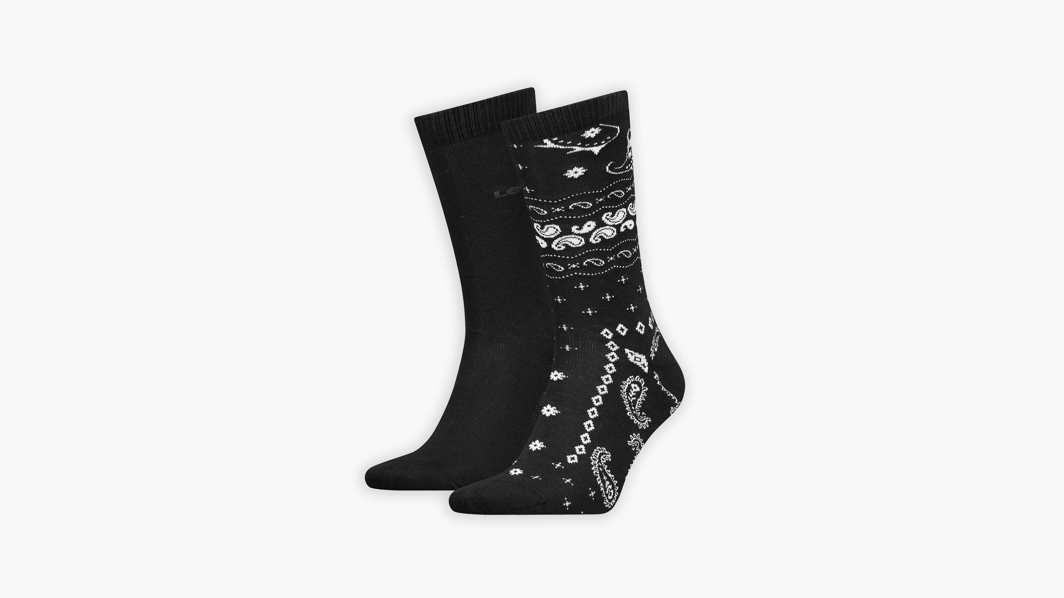 Levi's® Normal Geschnittene Bandana Socken – 2er-pack - Schwarz | Levi ...