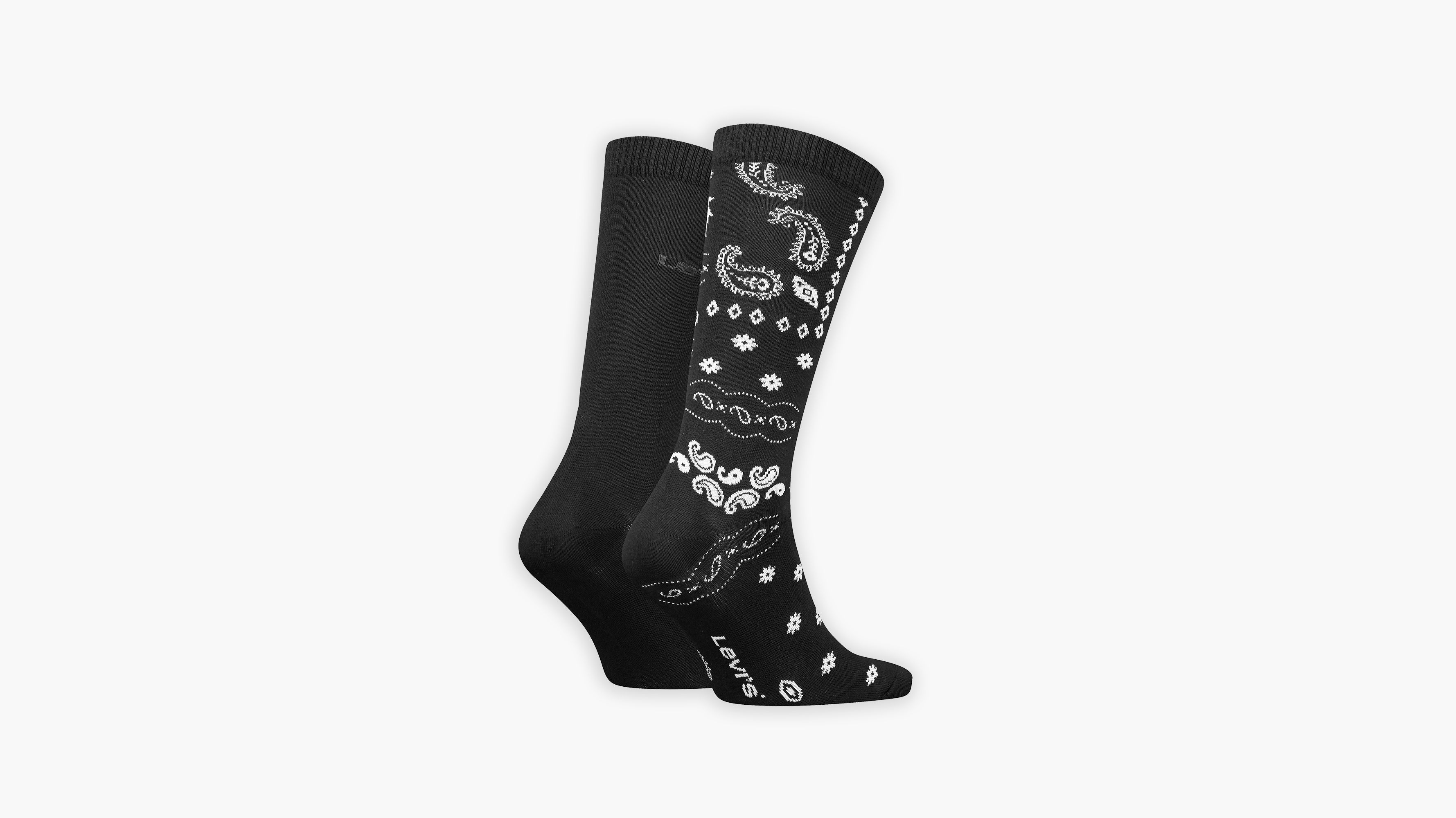 Levi's® Normal Geschnittene Bandana Socken – 2er-pack - Schwarz | Levi ...