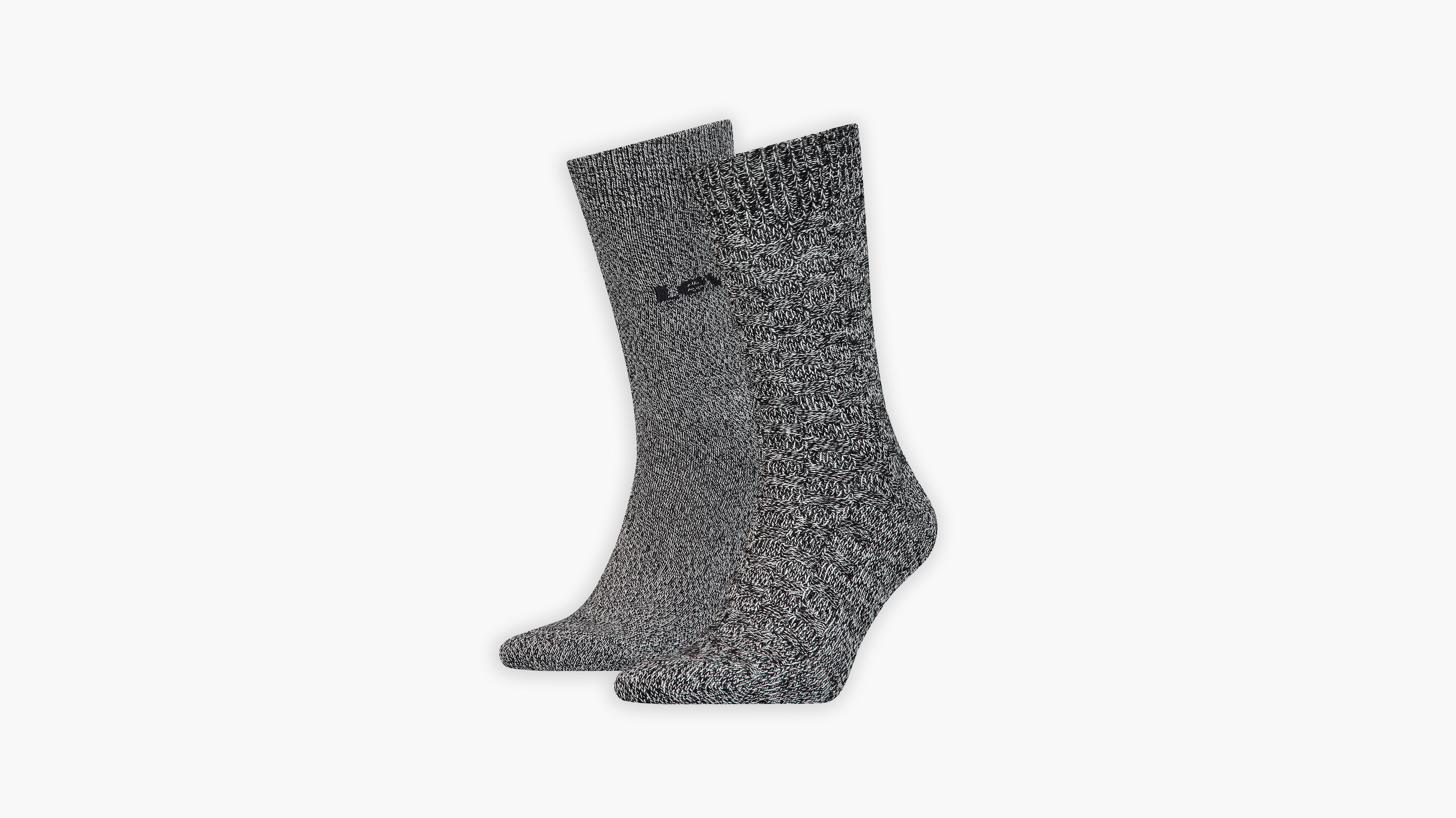 Levi's® Regular Cut Basket Weave Socks - 2 Pack - Multi Colour | Levi's® DK