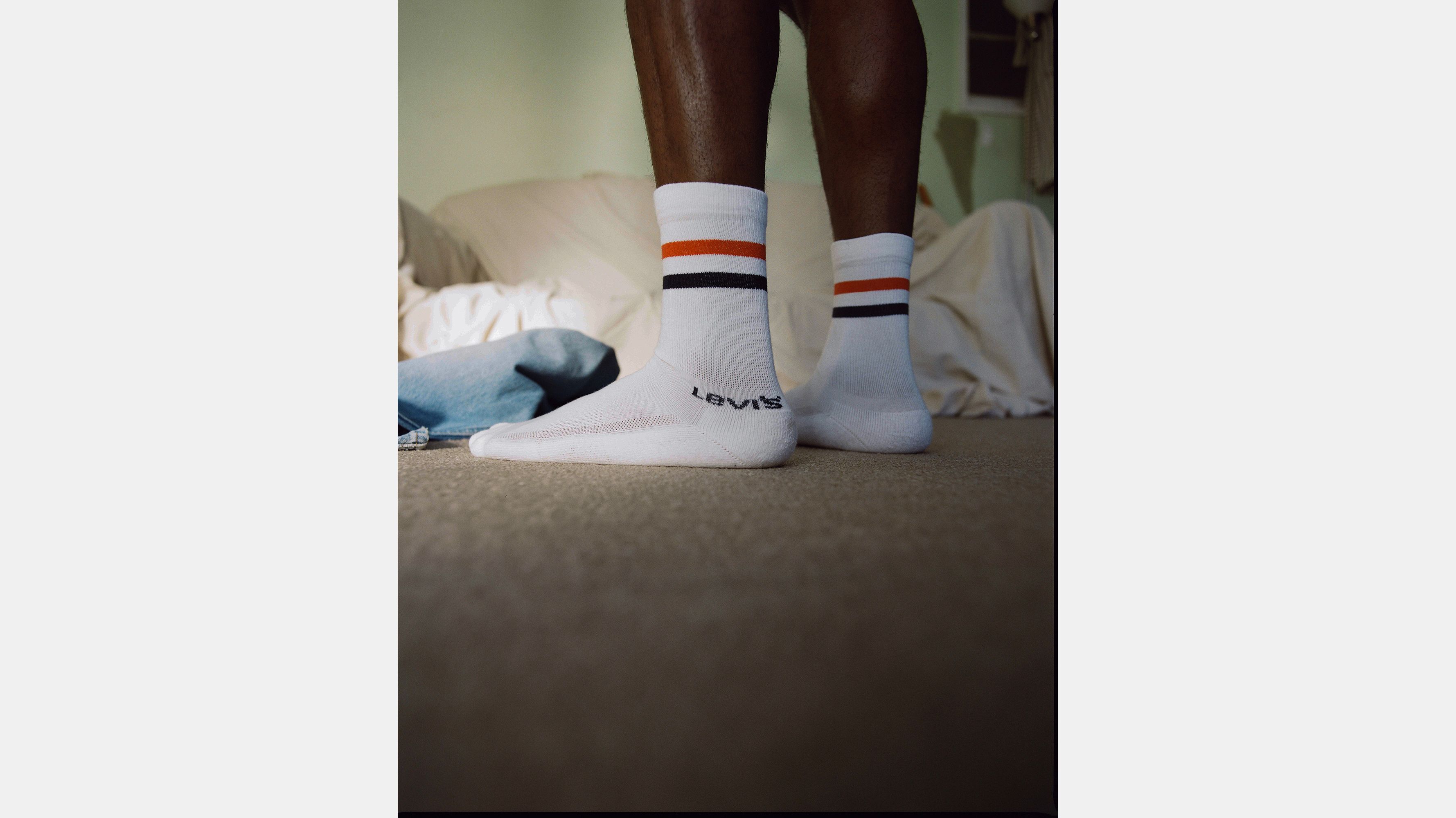 Levi's® Regular Cut Sport Stripe Socks - 2 Pack - Multi Colour | Levi's® NL