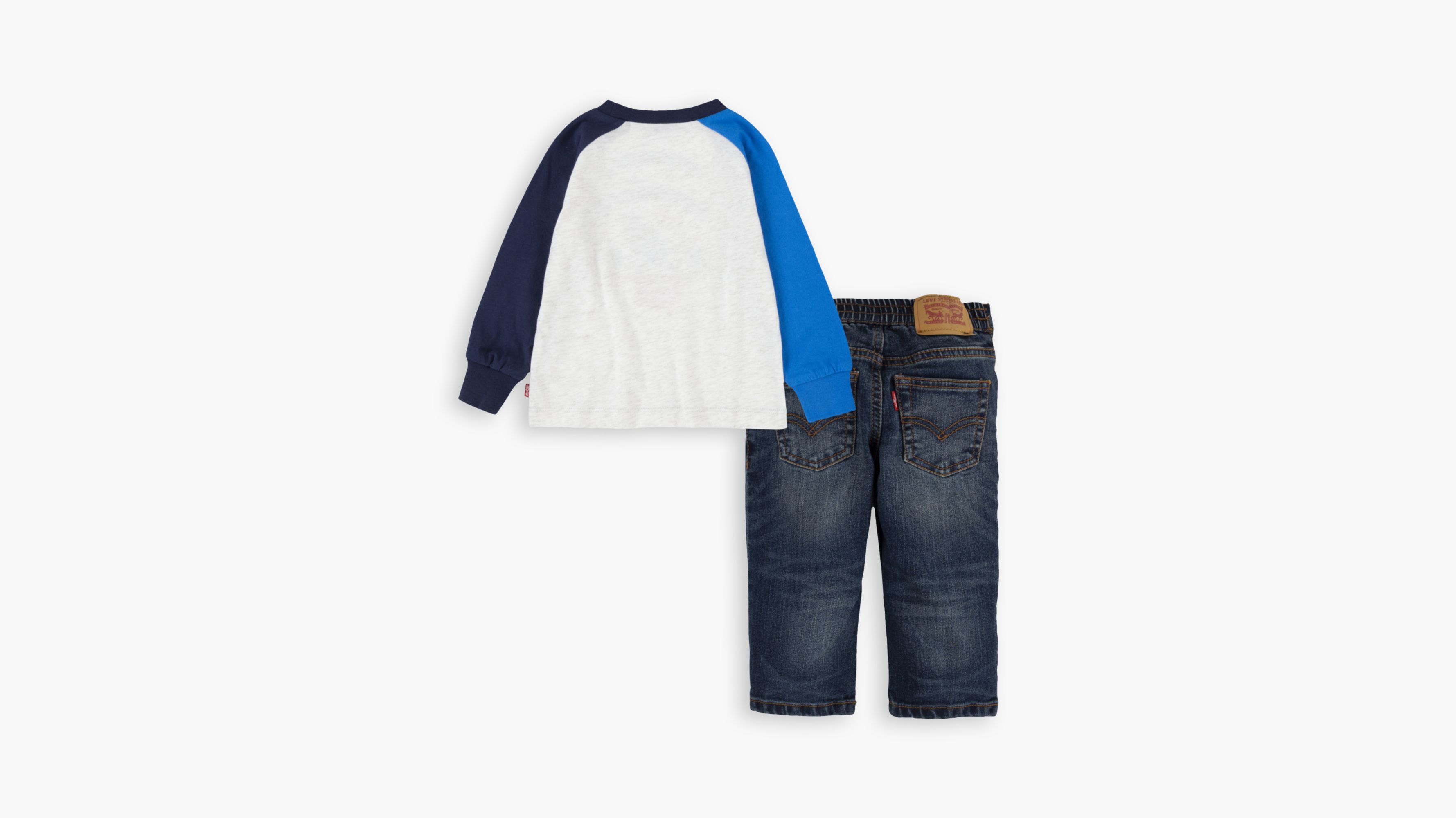Levi's® Keep Exploring Denim Baby Set 12-24m - White | Levi's® US
