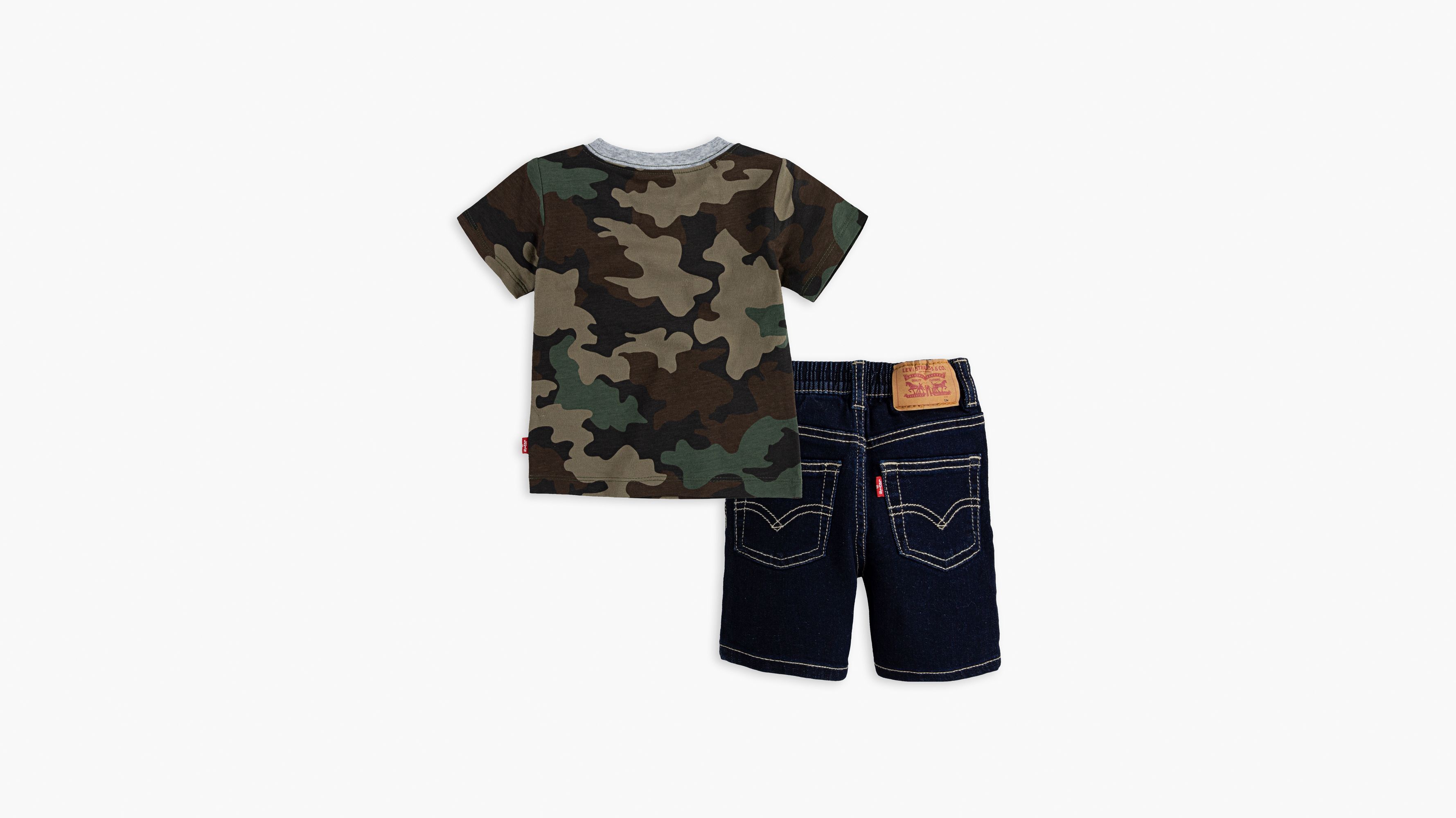 Baby Boys 12-24m Tee Shirt And Shorts Set - Green | Levi's® US