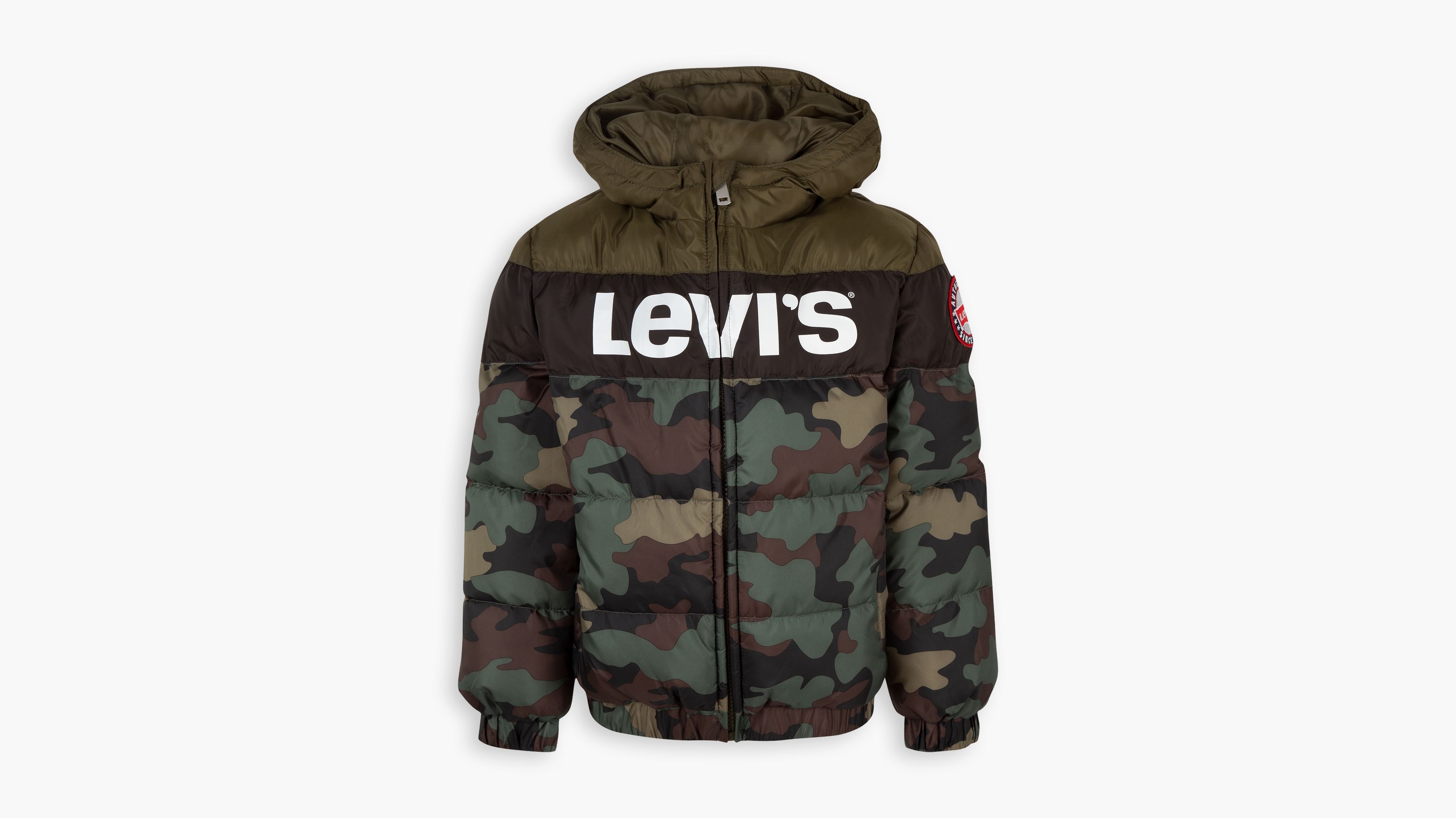 Little Boys (4-7) Rocket Puffer Jacket - Green | Levi's® US