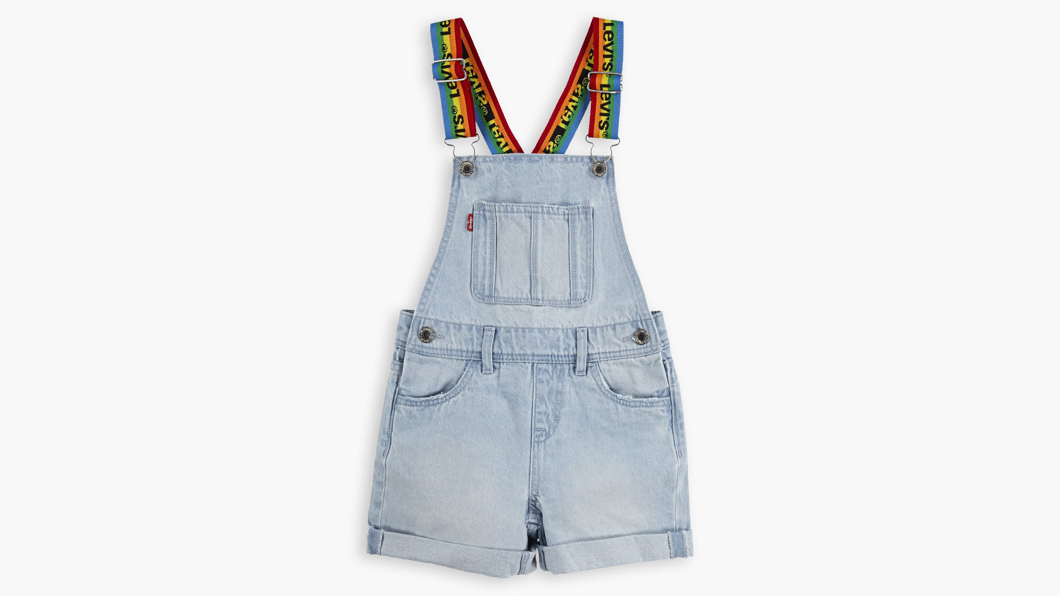 Little Girls 4-6x Denim Shortalls - Light Wash | Levi's® US