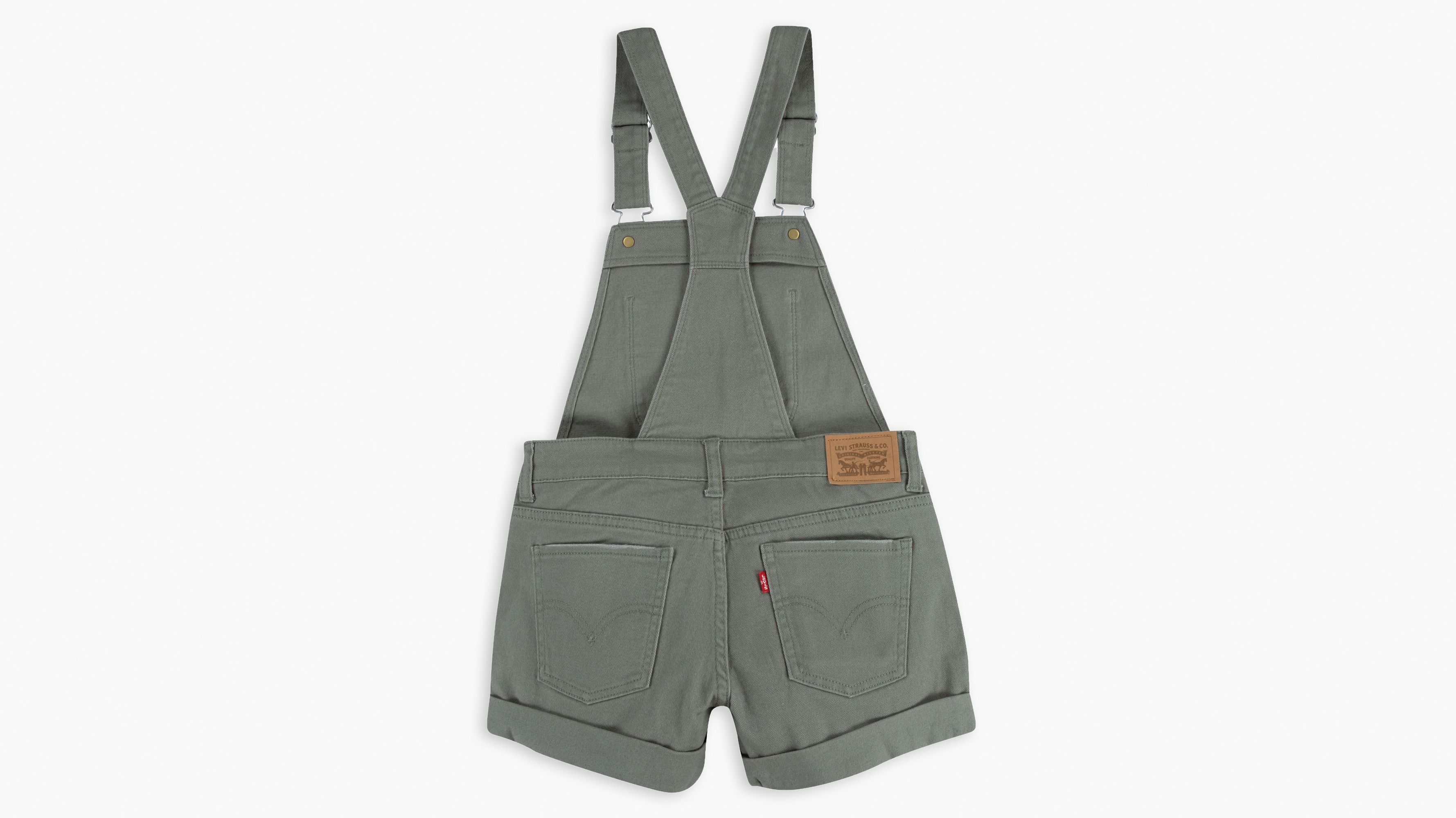 Big Girls 7-16 Denim Shortalls - Green | Levi's® US