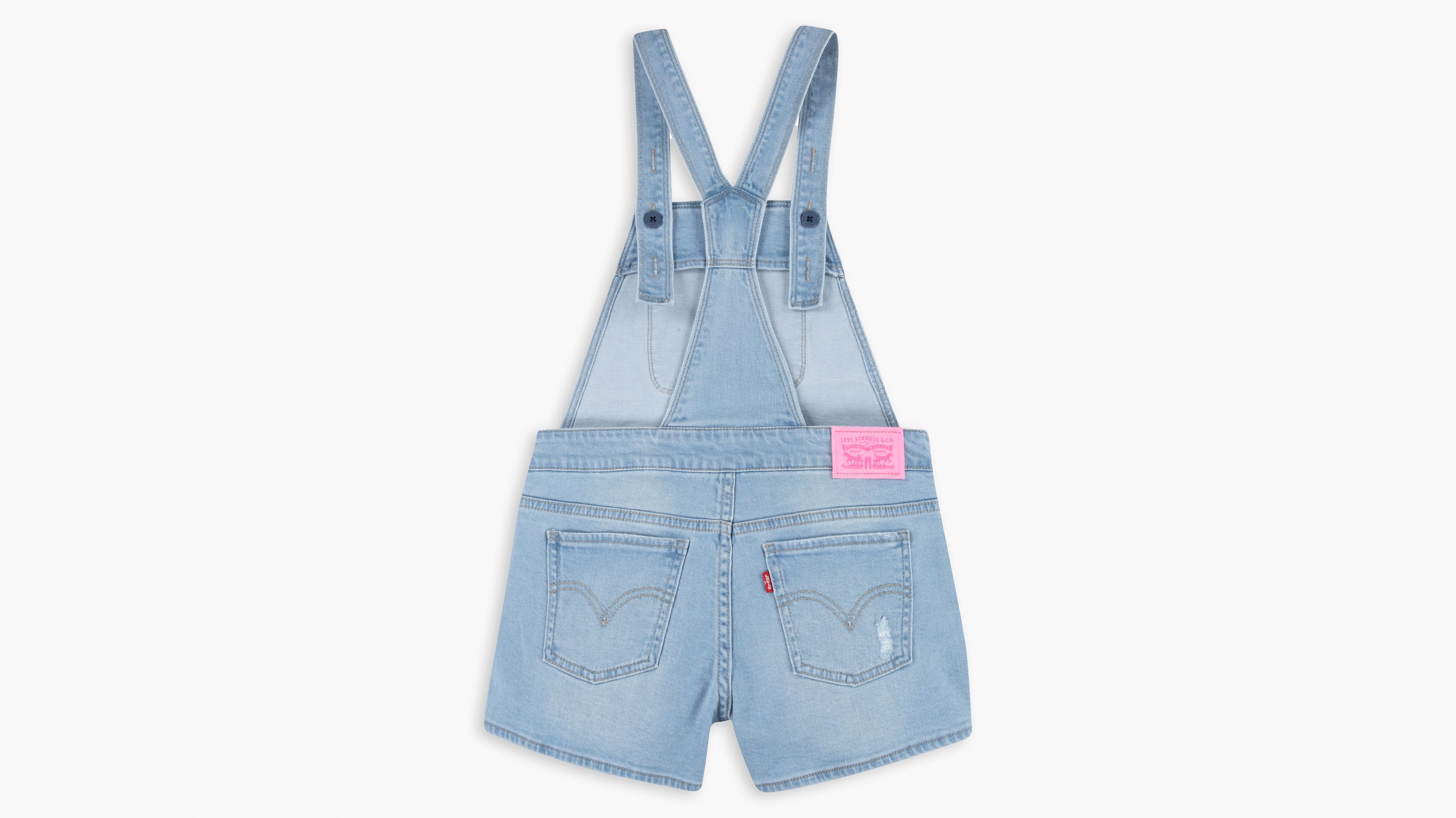 Little Girls Shortalls 4-6x - Light Wash | Levi's® US