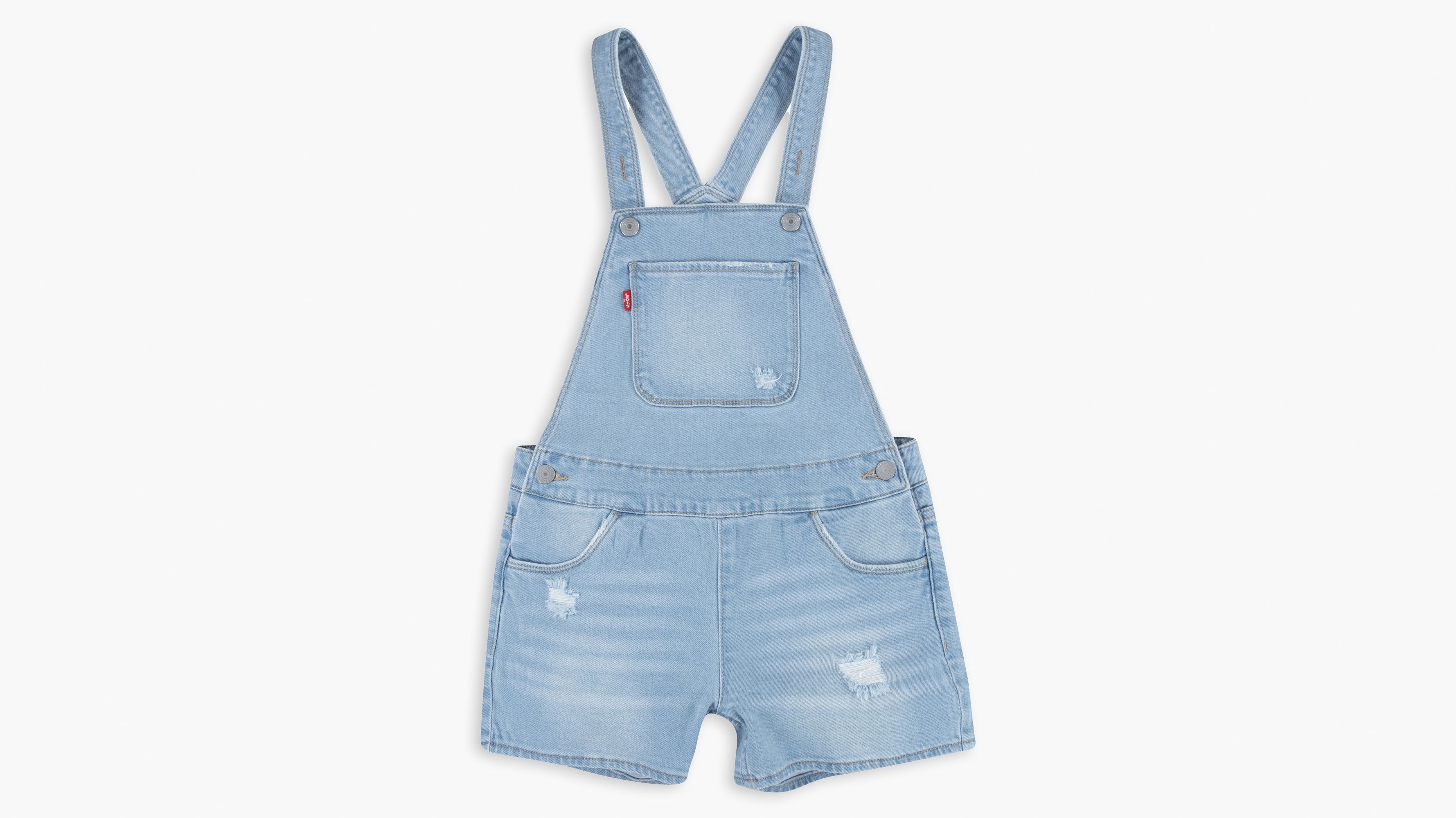 Little Girls Shortalls 4-6x - Light Wash | Levi's® US