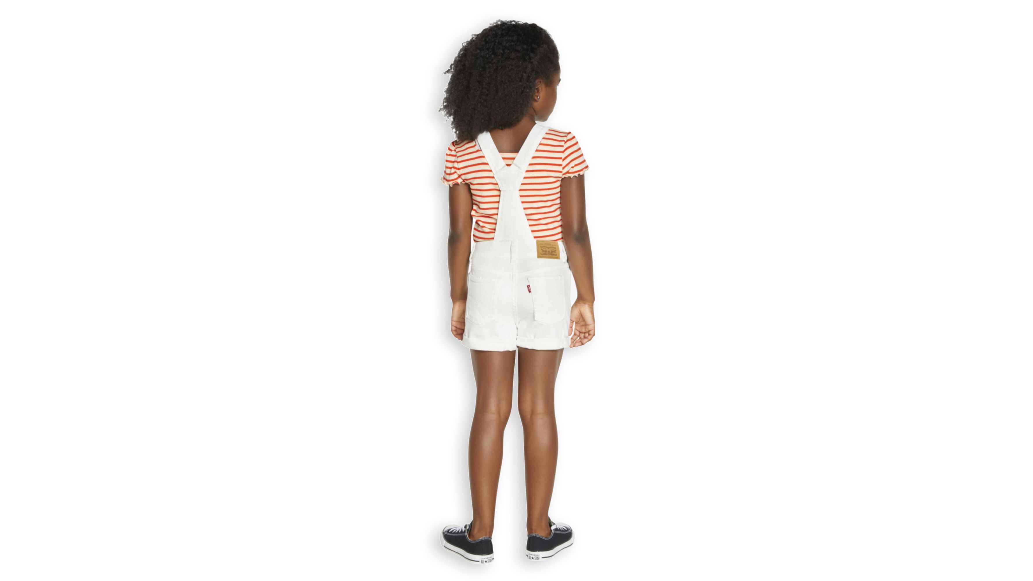 Denim Shortalls Little Girls 4-6x - White | Levi's® US