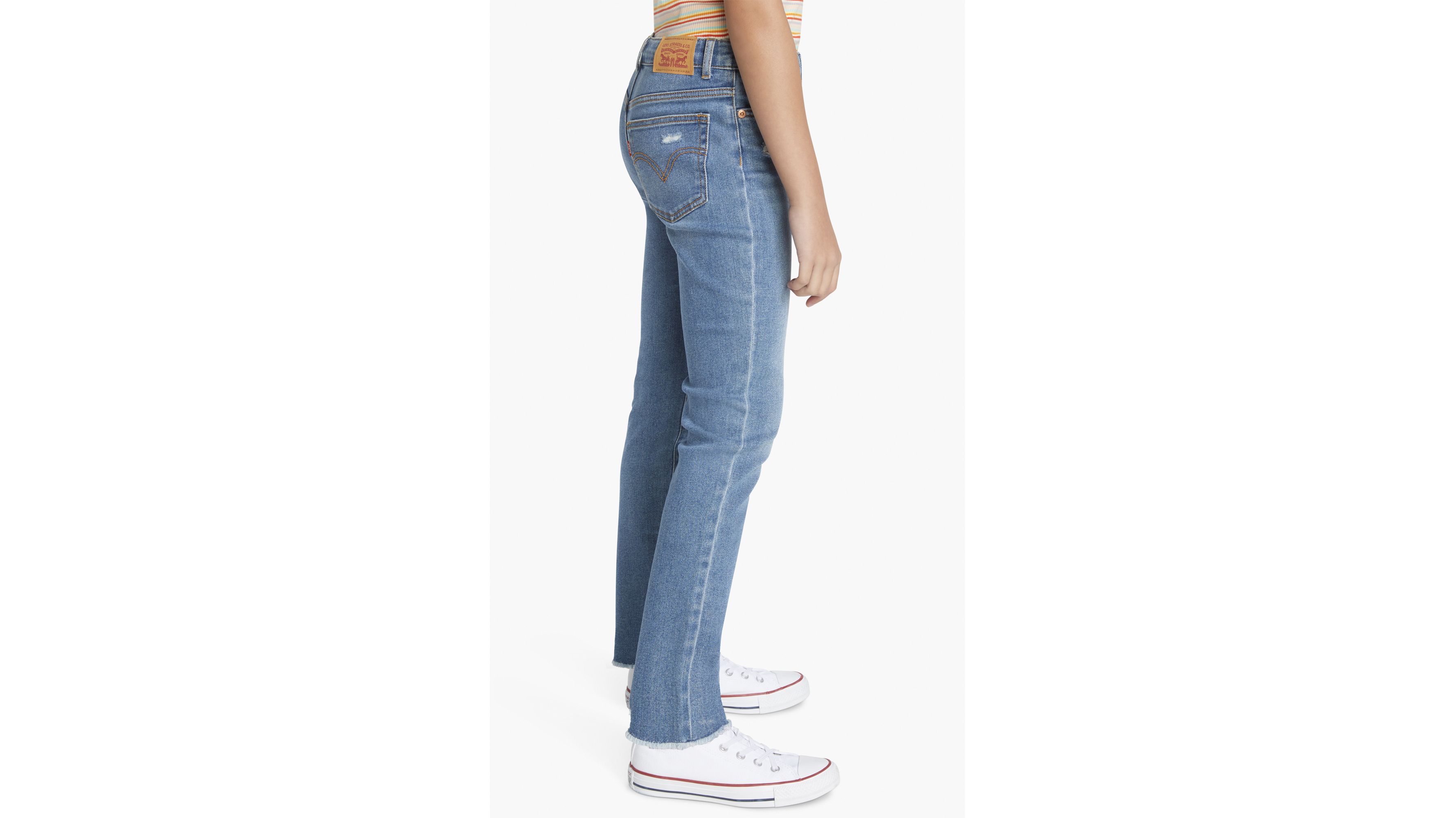 High Rise Straight Jeans Big Girls 7-16 - Medium Wash | Levi's® US