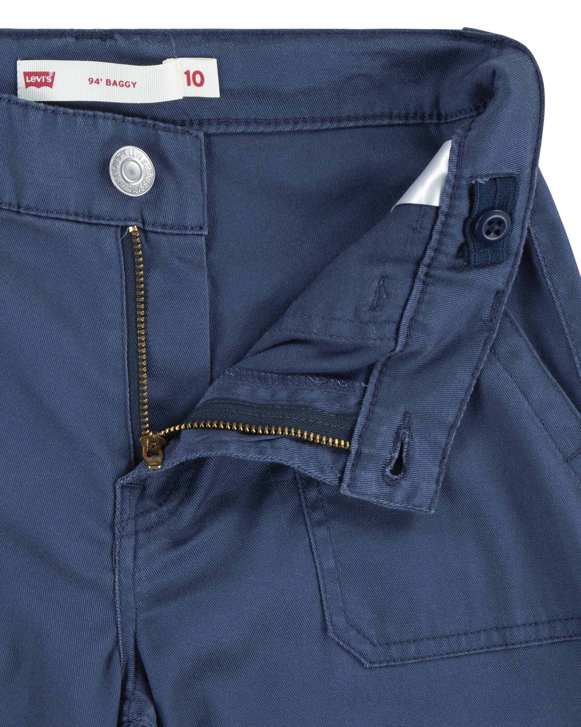 Baggy Light Weight Cargo Pants Big Girls 7-16 - Medium Wash Baggy Light Weight Cargo Pants Big Girls 7-16 - Medium Wash