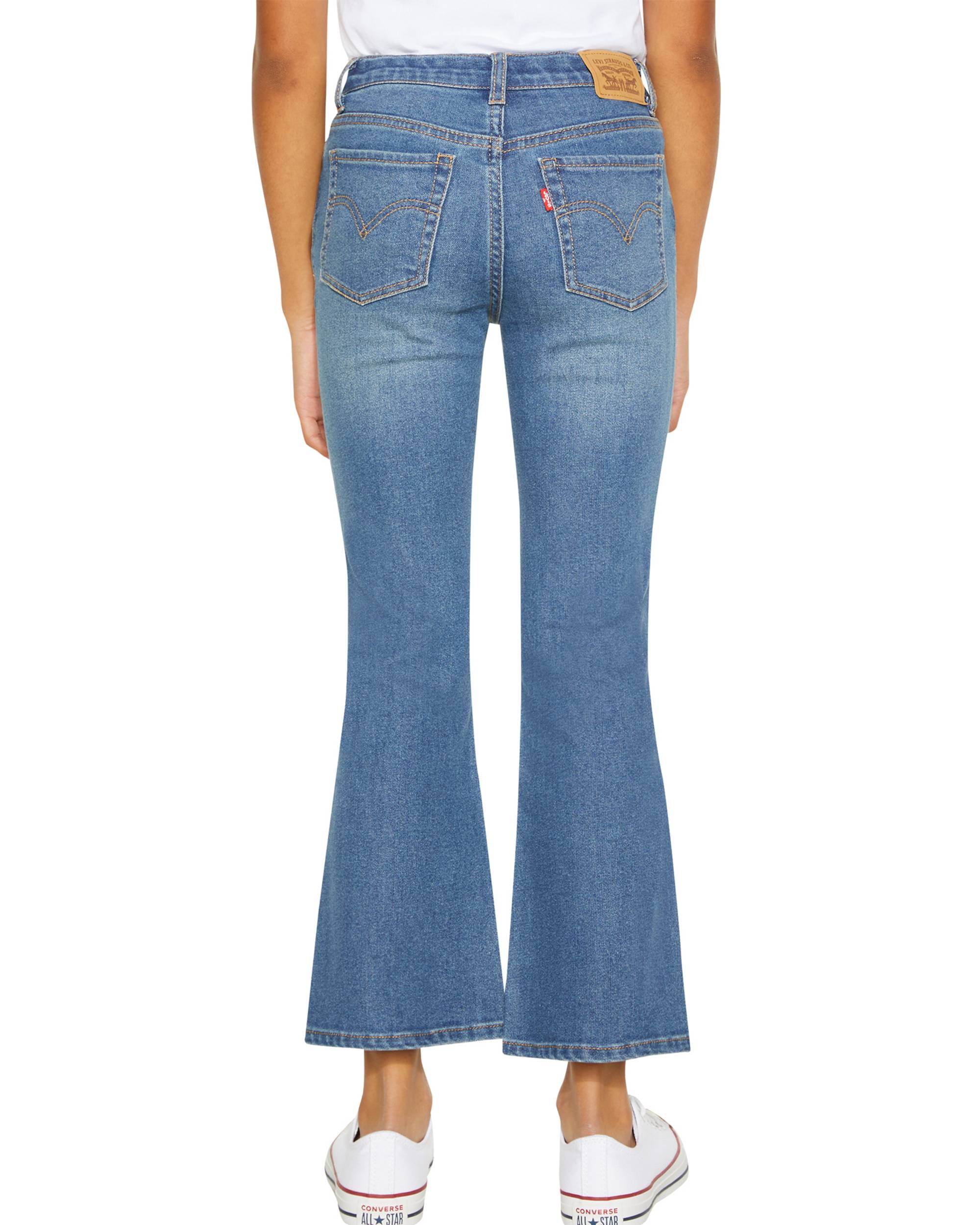 High Rise Cropped Flare Big Girls Jeans 7-16 - Medium Wash High Rise Cropped Flare Big Girls Jeans 7-16 - Medium Wash