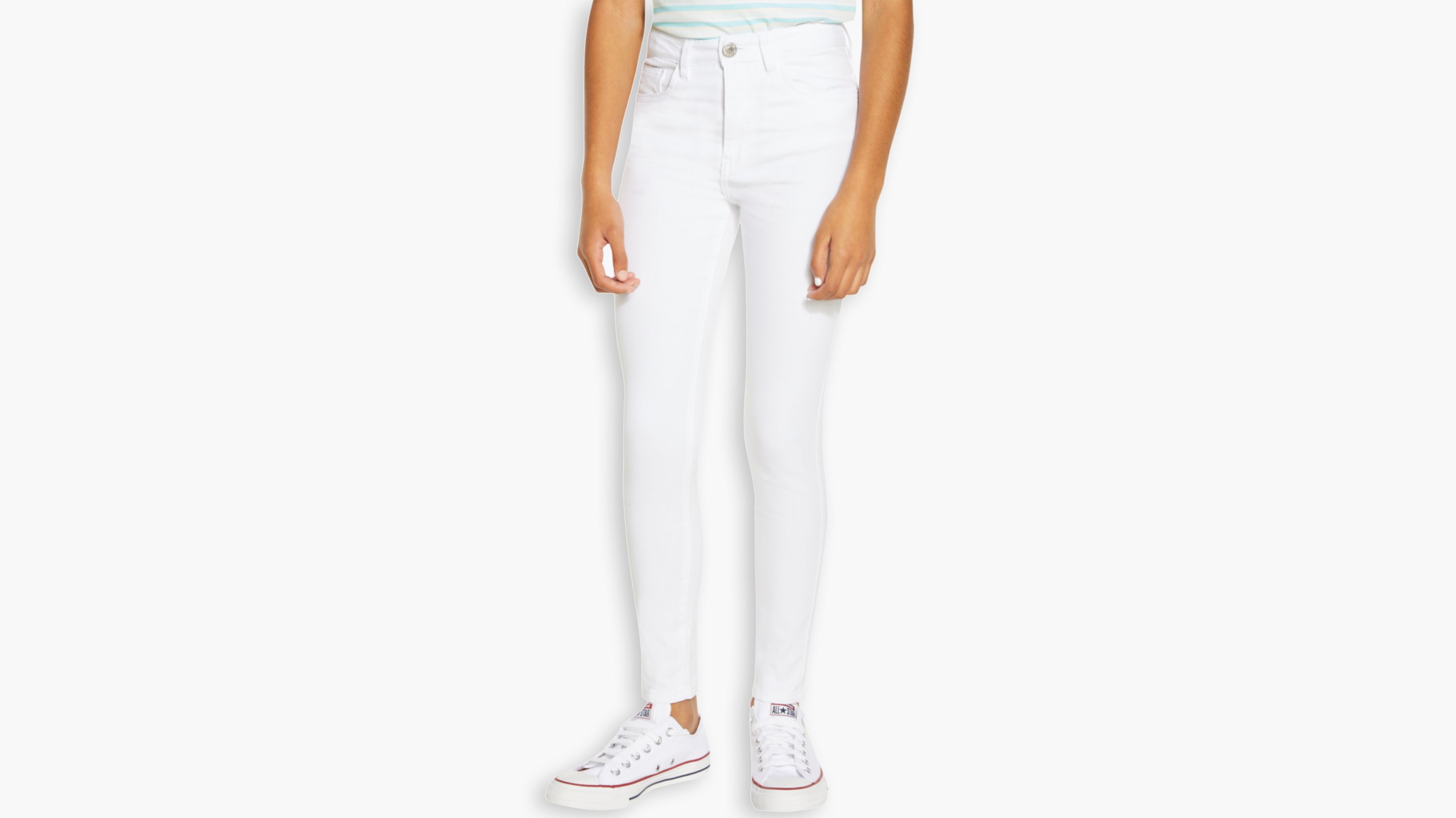 720 High Rise Super Skinny Big Girls Jeans 7-16 - White | Levi's® US