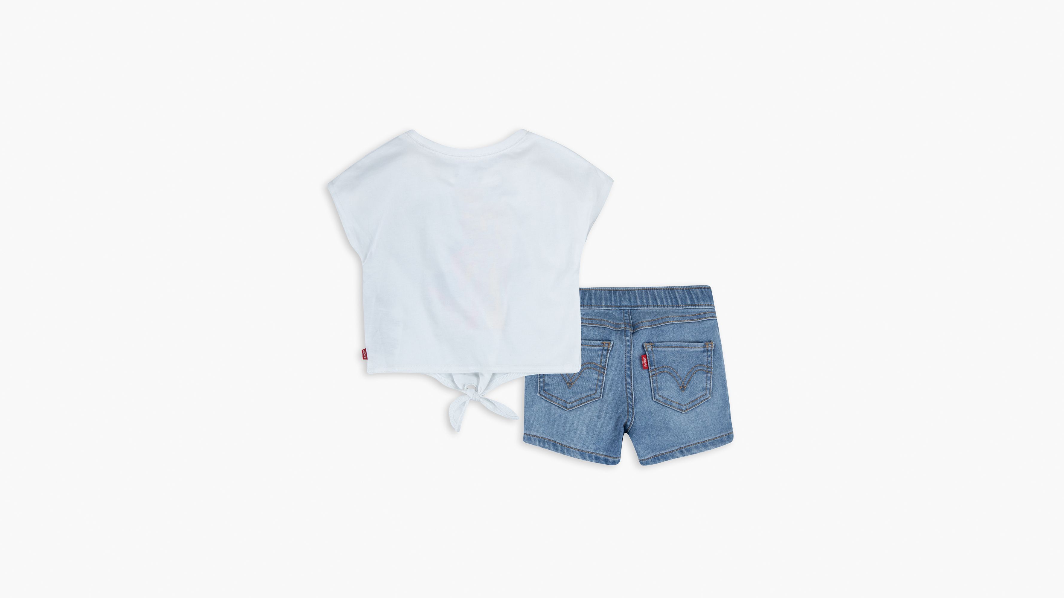 Toddler Girls 2t-4t Tee Shirt And Shorts Set - White | Levi's® US