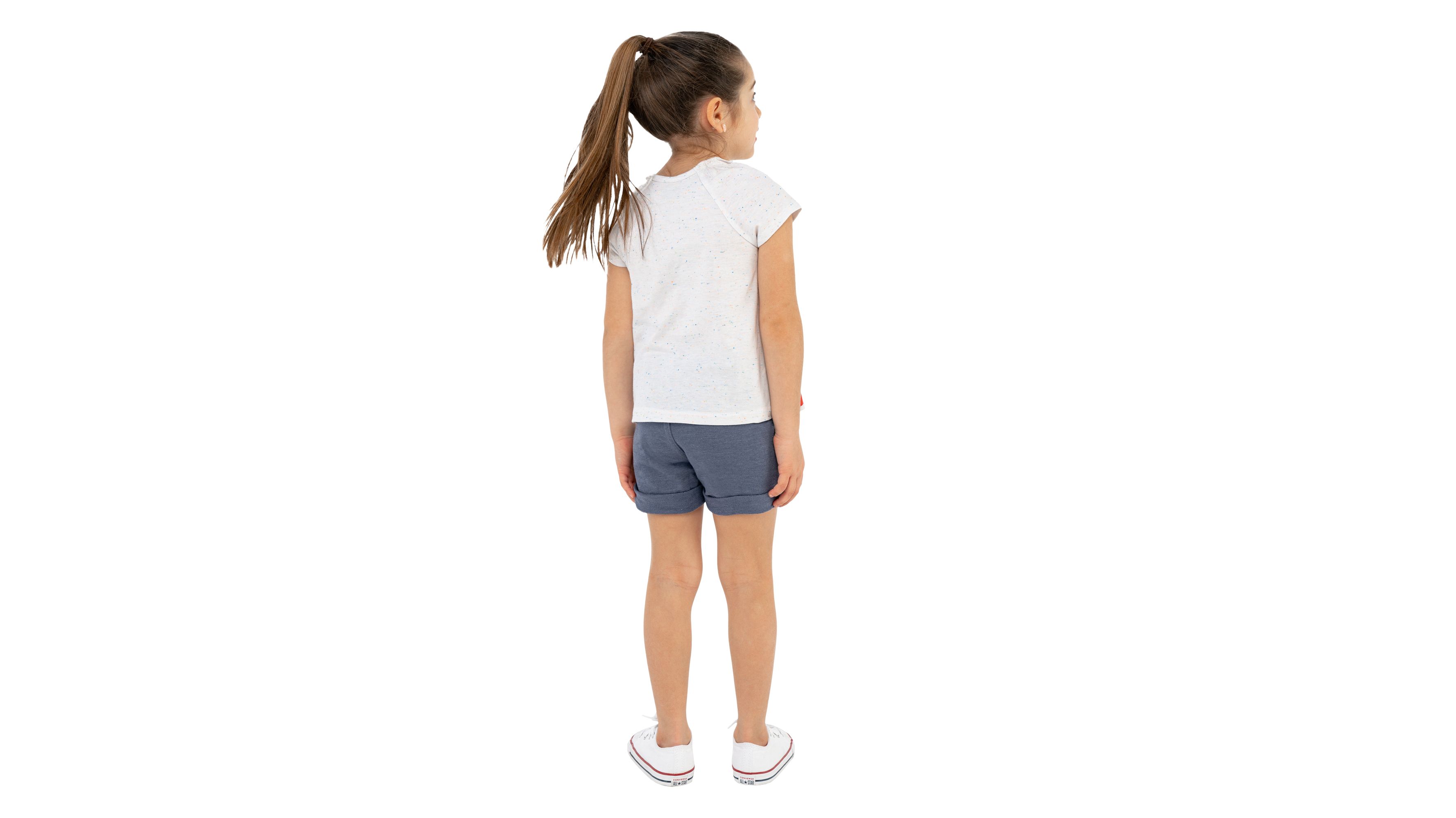 Toddler Girls Flutter Sleeve T-shirt And Shorts Set 2t-4t - Multi-color ...