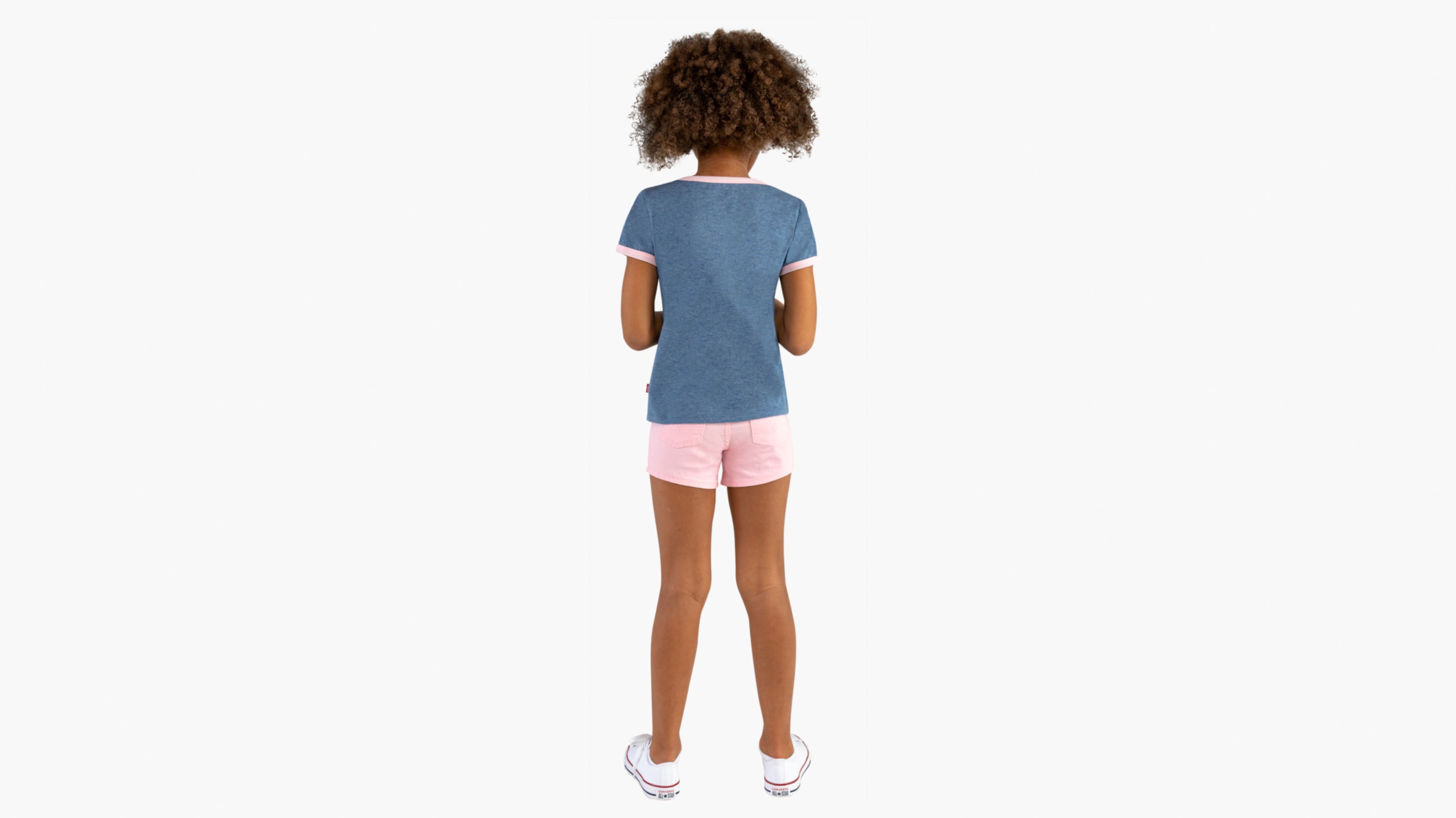 Little Girls Ringer T-shirt And Shorts Set 4-6x - Multi-color | Levi's® US