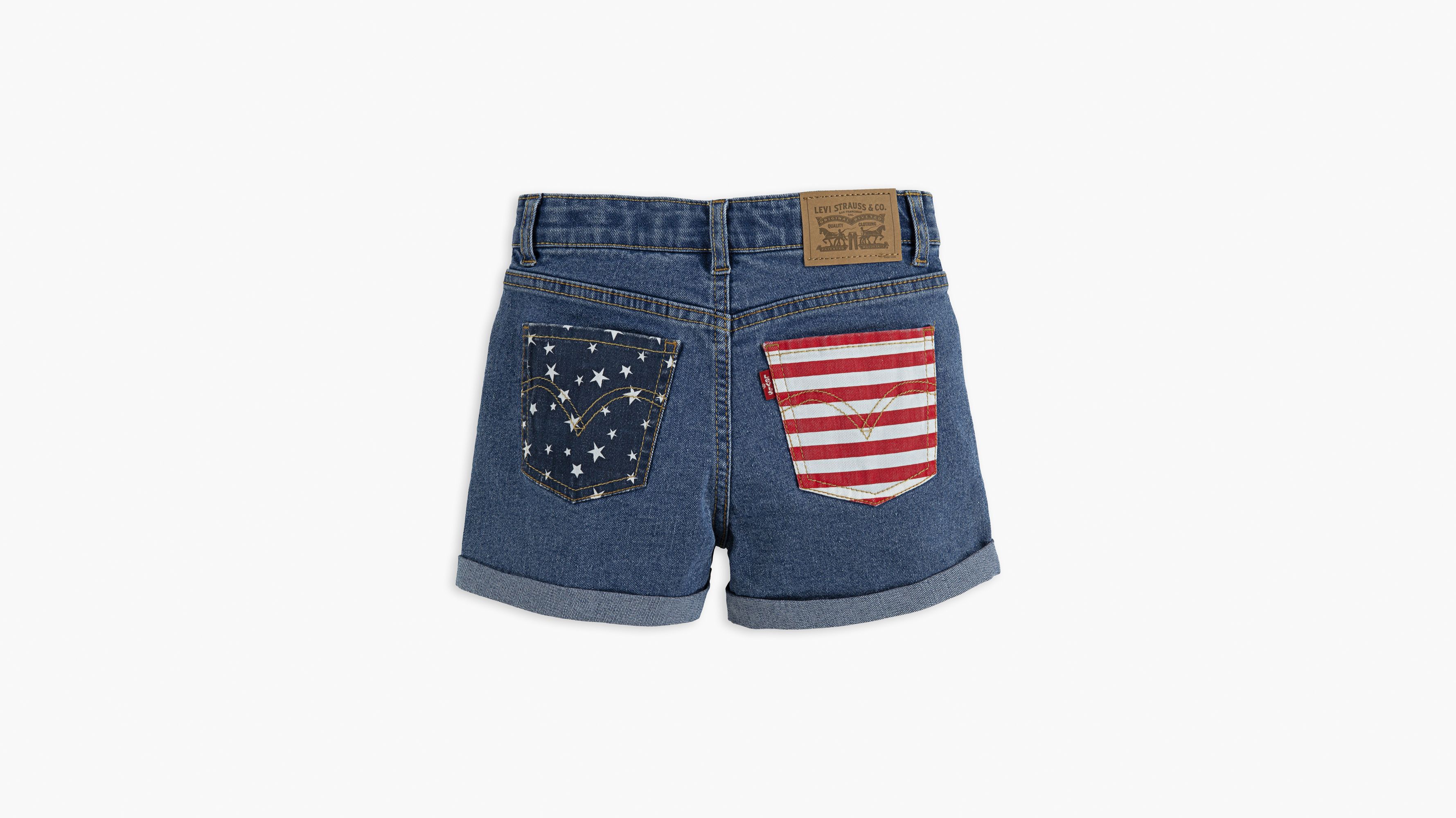 Big Girls 7-16 A Line High Rise Shorts - Medium Wash | Levi's® US