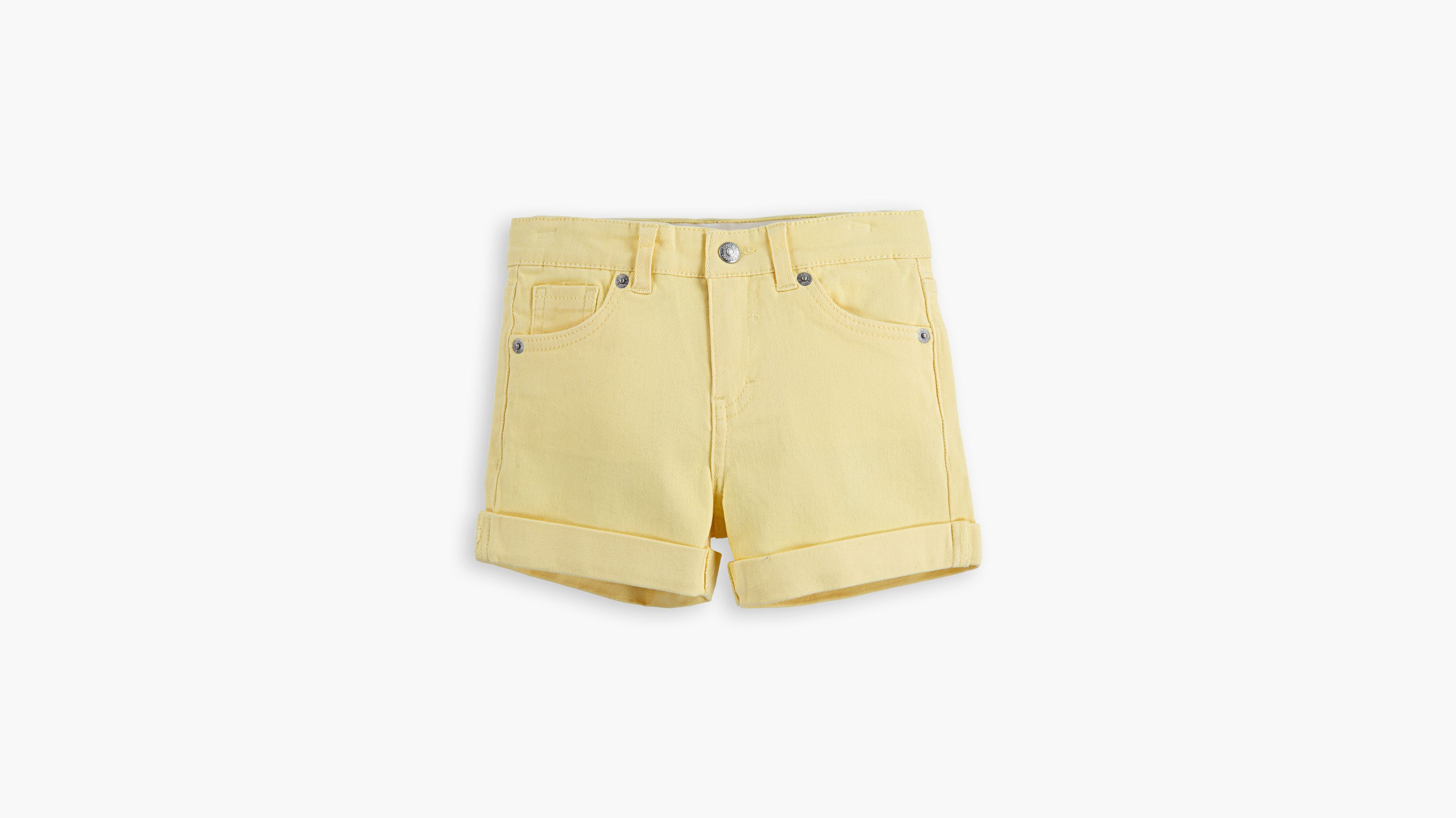 Girlfriend Big Girls Shorty Shorts 7-16 - Yellow | Levi's® US
