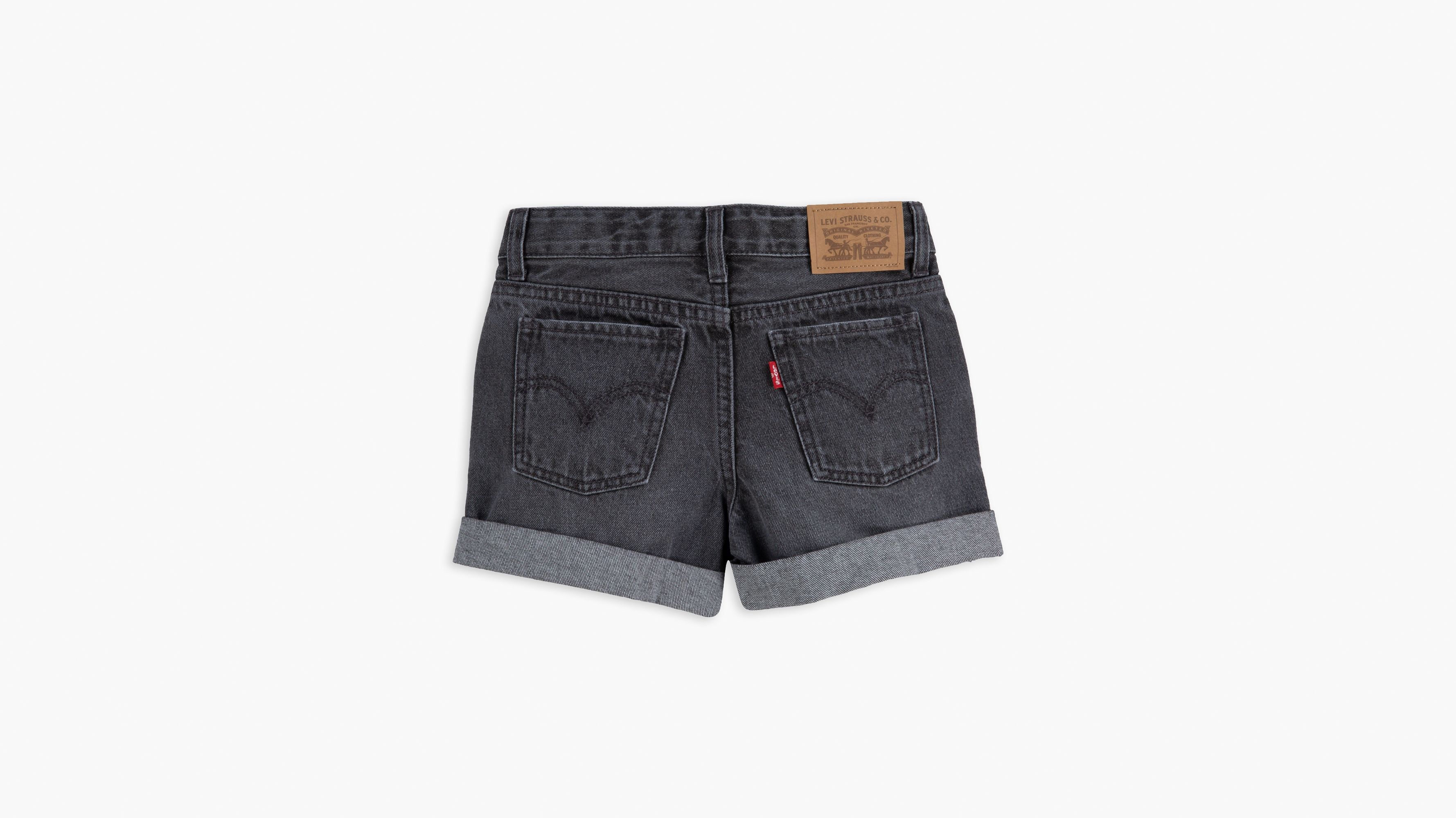 Girlfriend Shorty Shorts Big Girls 7-16 - Black | Levi's® US