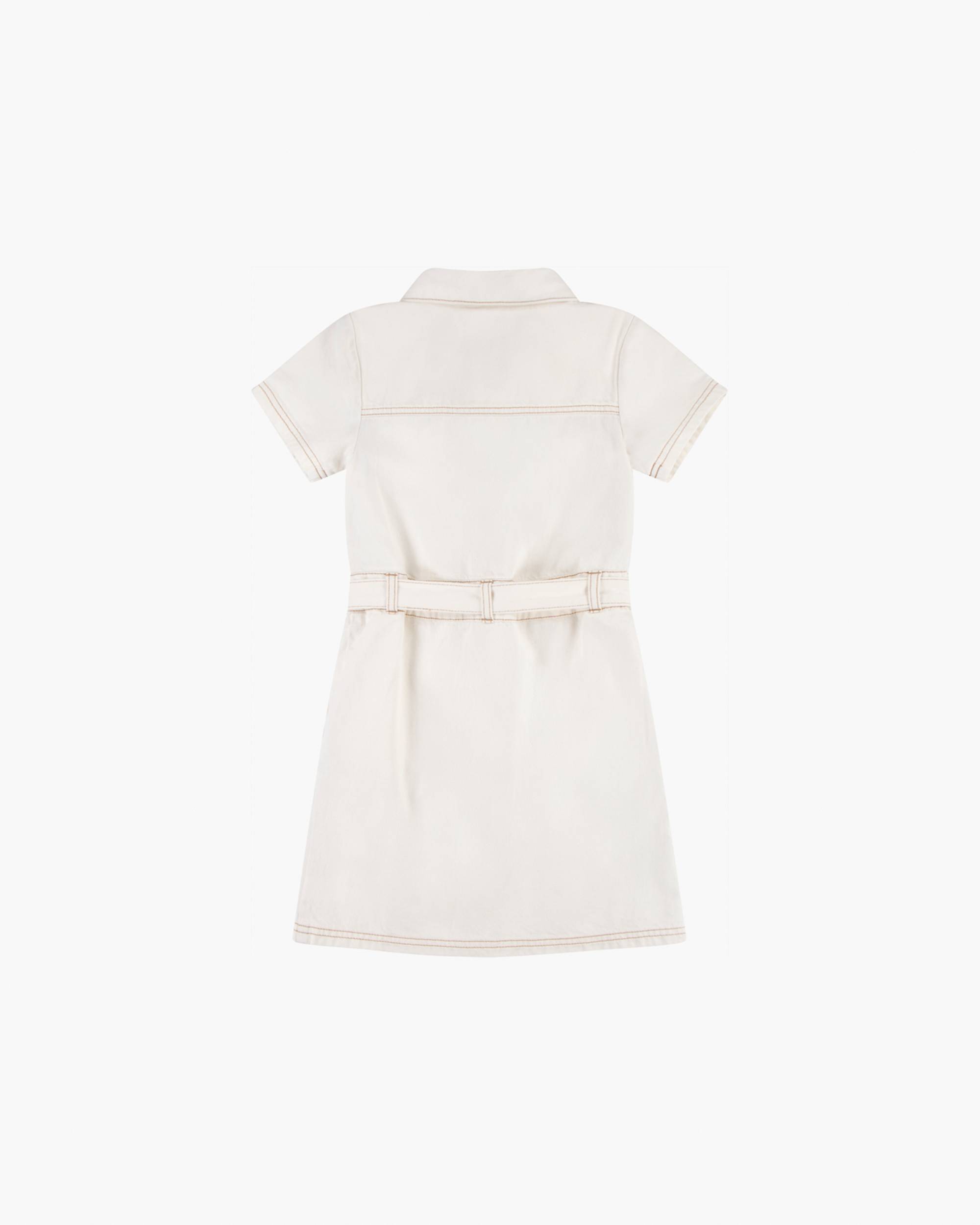 Utility Dress W/ Belt Big Girls S-xl - White | Levi's® US Utility Dress W/ Belt Big Girls S-xl - White | Levi's® US