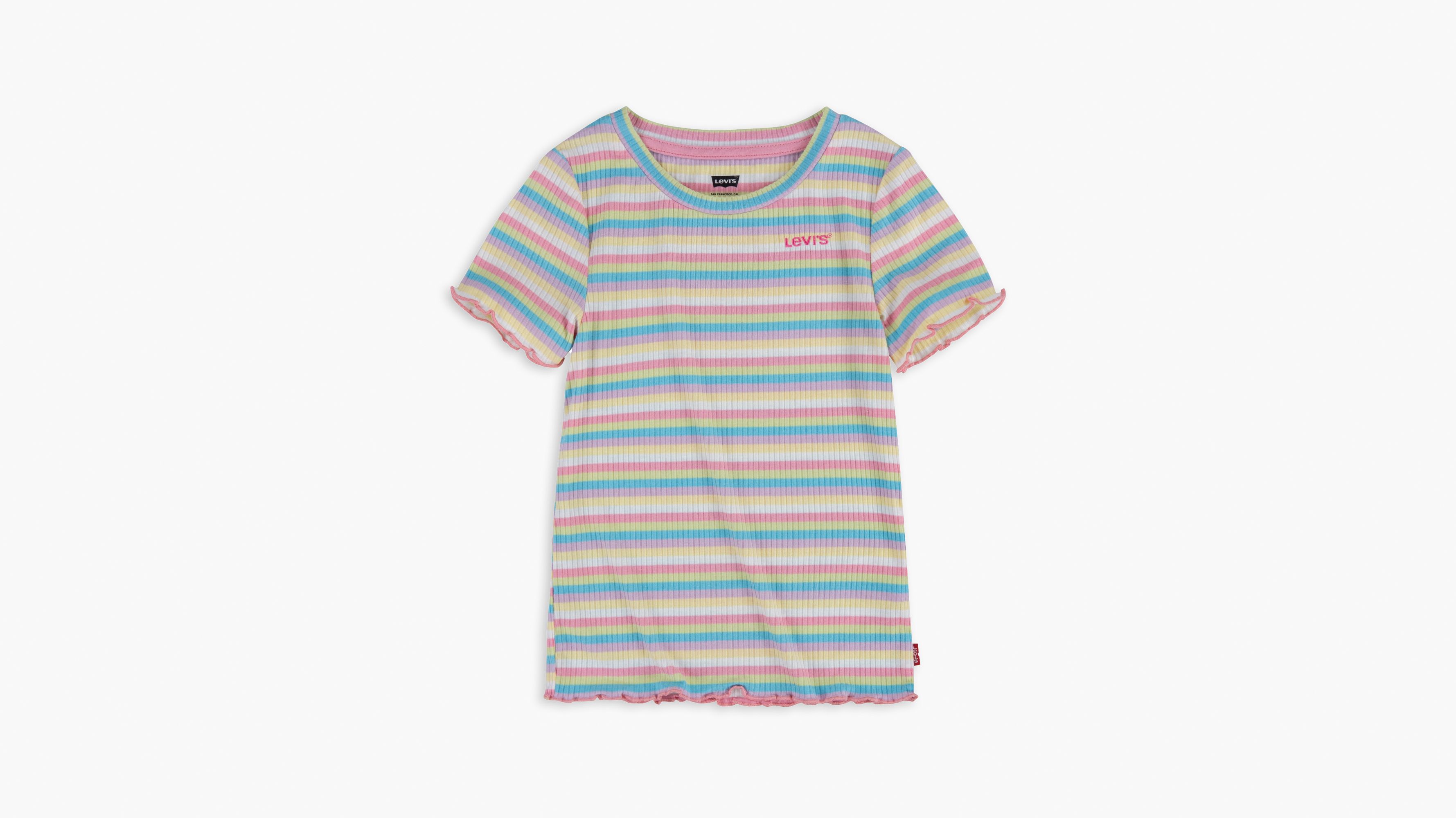 Big Girls (s-xl) Baby Rib Tee Shirt - Pink | Levi's® US