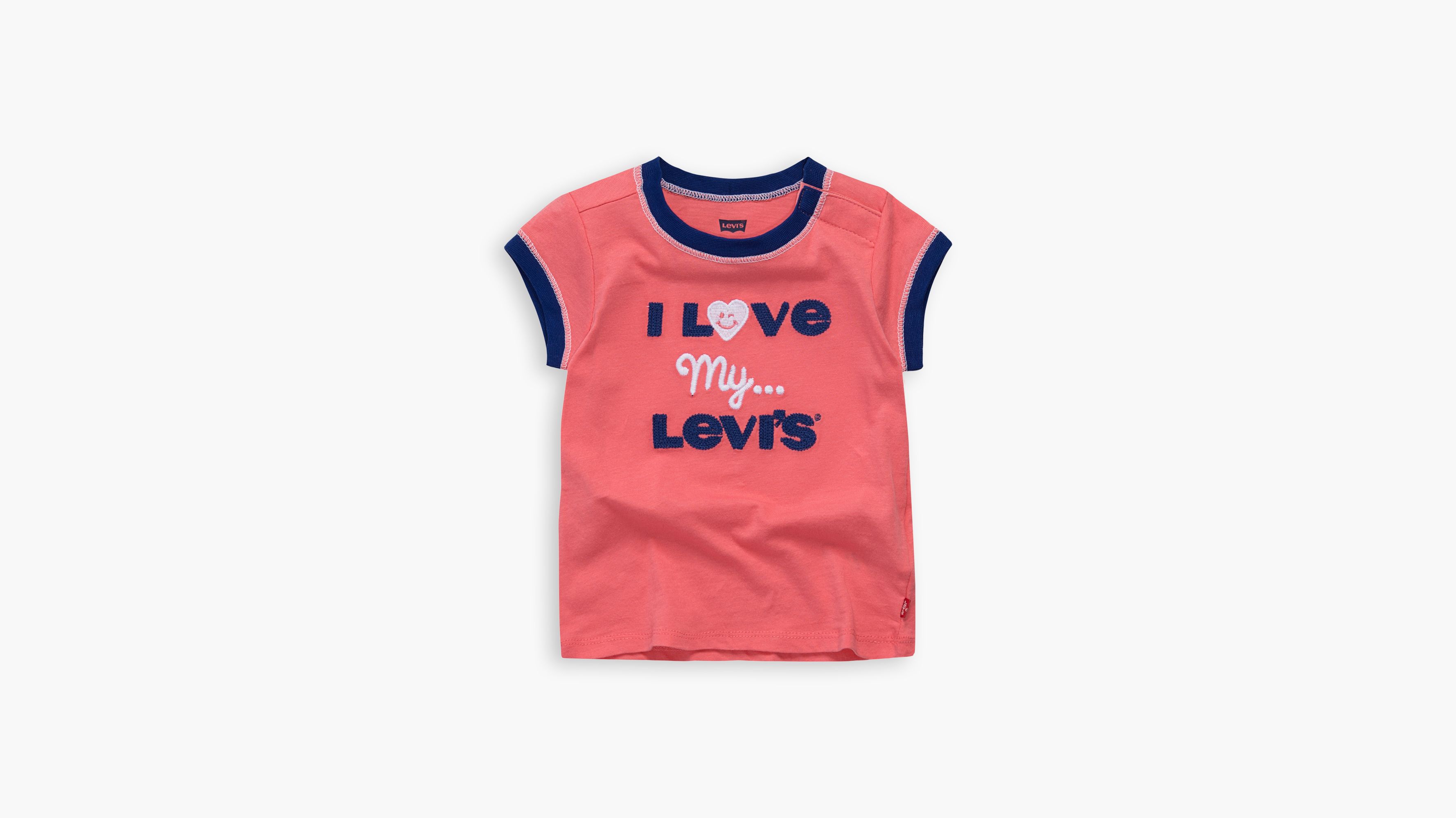 Baby Girls 12-24m Ringer T-shirt - Pink | Levi's® US