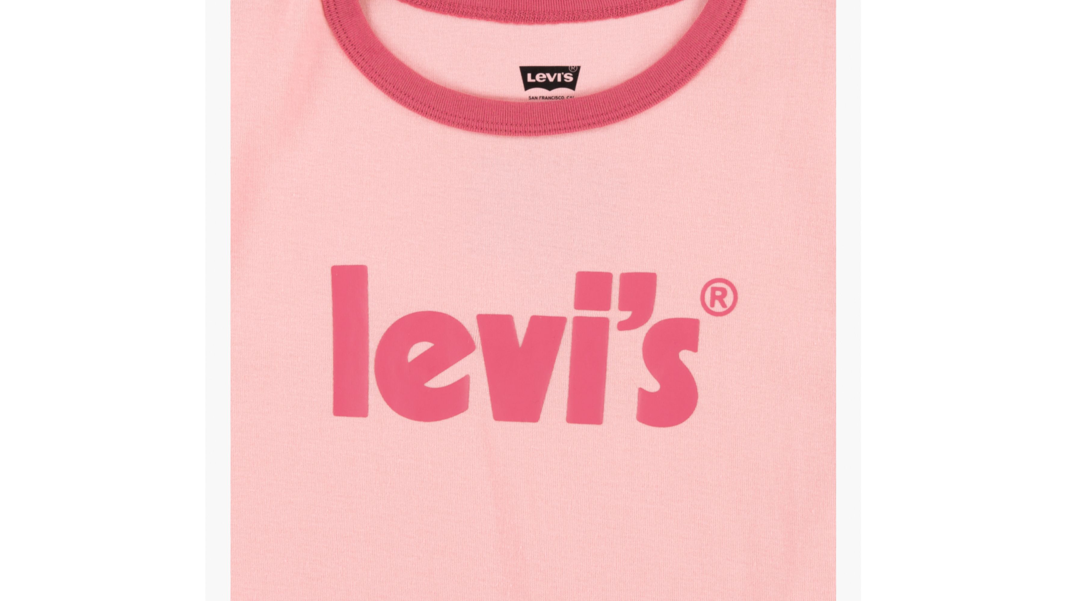 Short Sleeve Ribbed Meet And Greet Ringer Tee Little Girls 4-6x - Pink ...