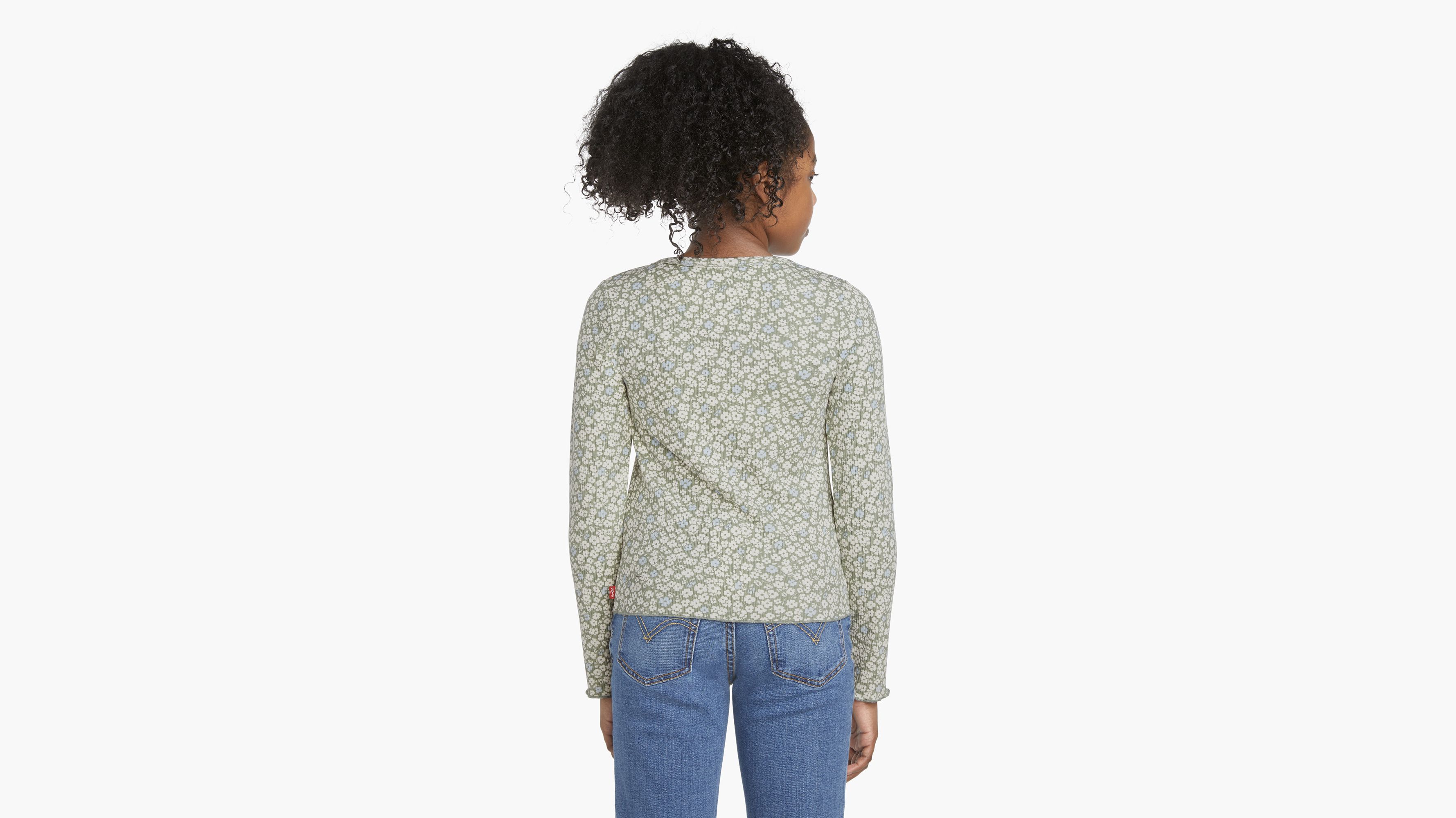 Floral Rib Top Big Girls 7-16 - Green | Levi's® US