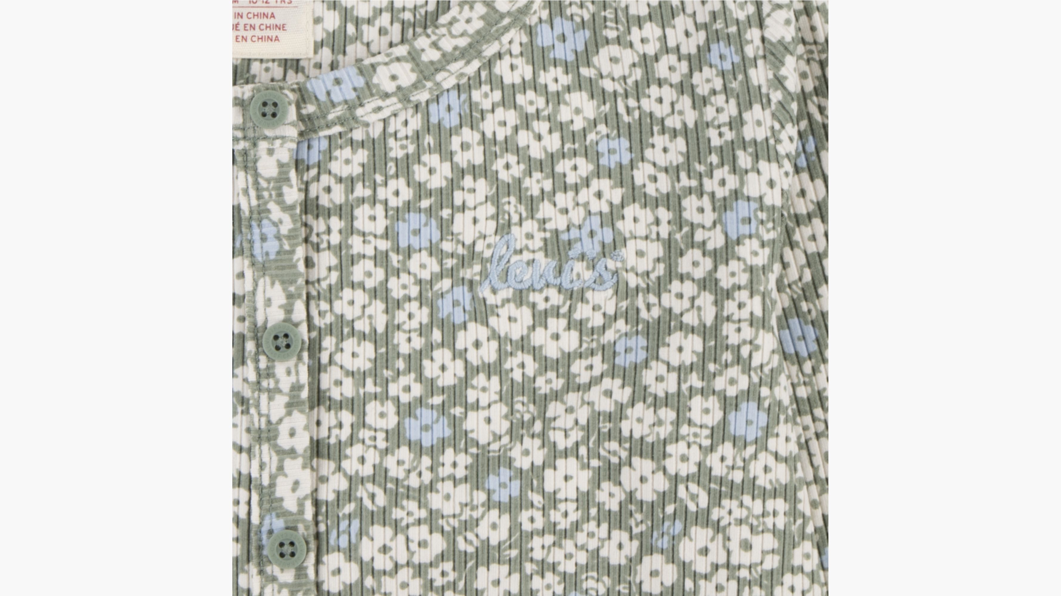 Floral Rib Top Big Girls 7-16 - Green | Levi's® US