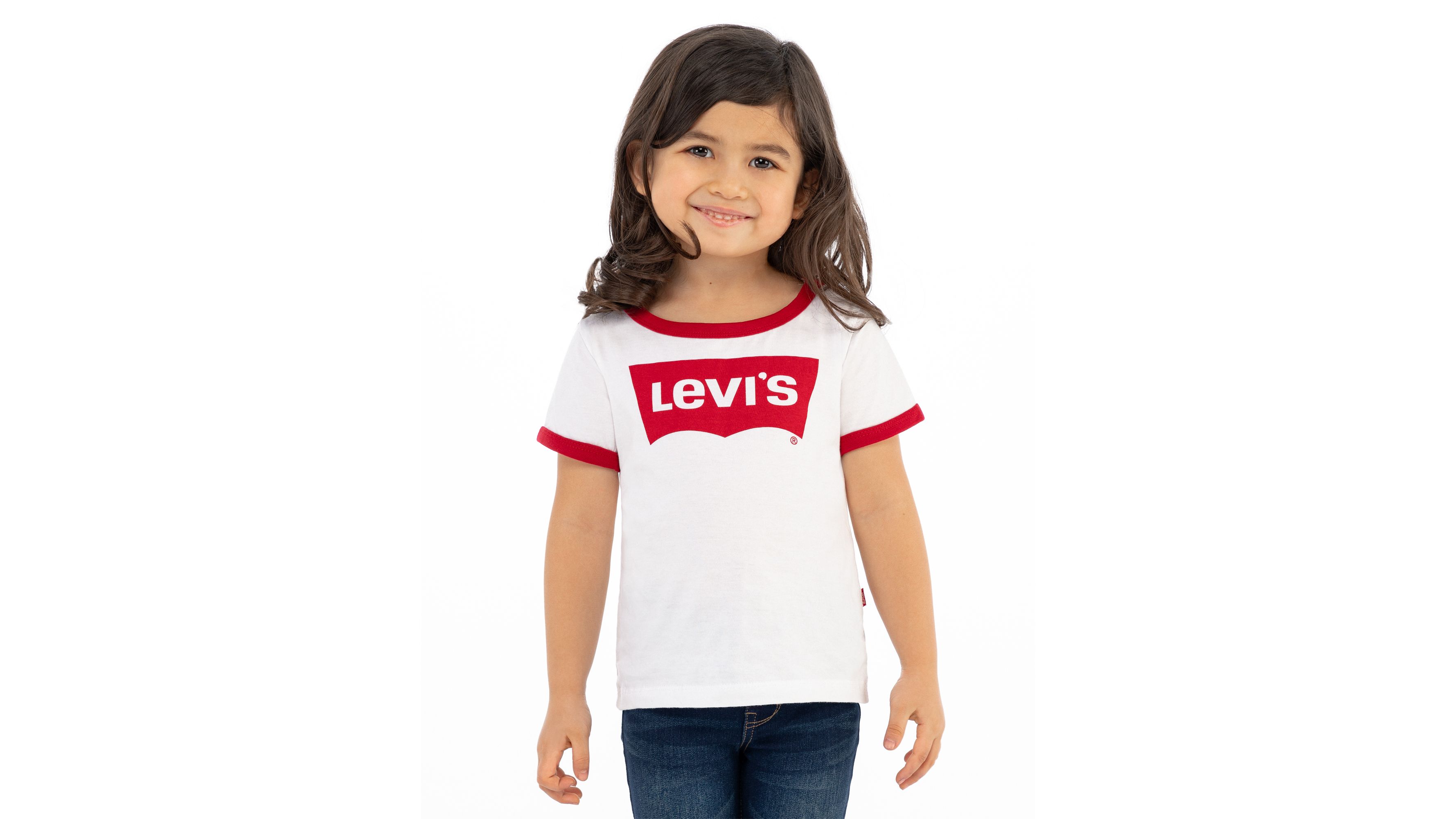 Toddler Girls 2t-4t Retro Ringer Tee Shirt - White | Levi's® US