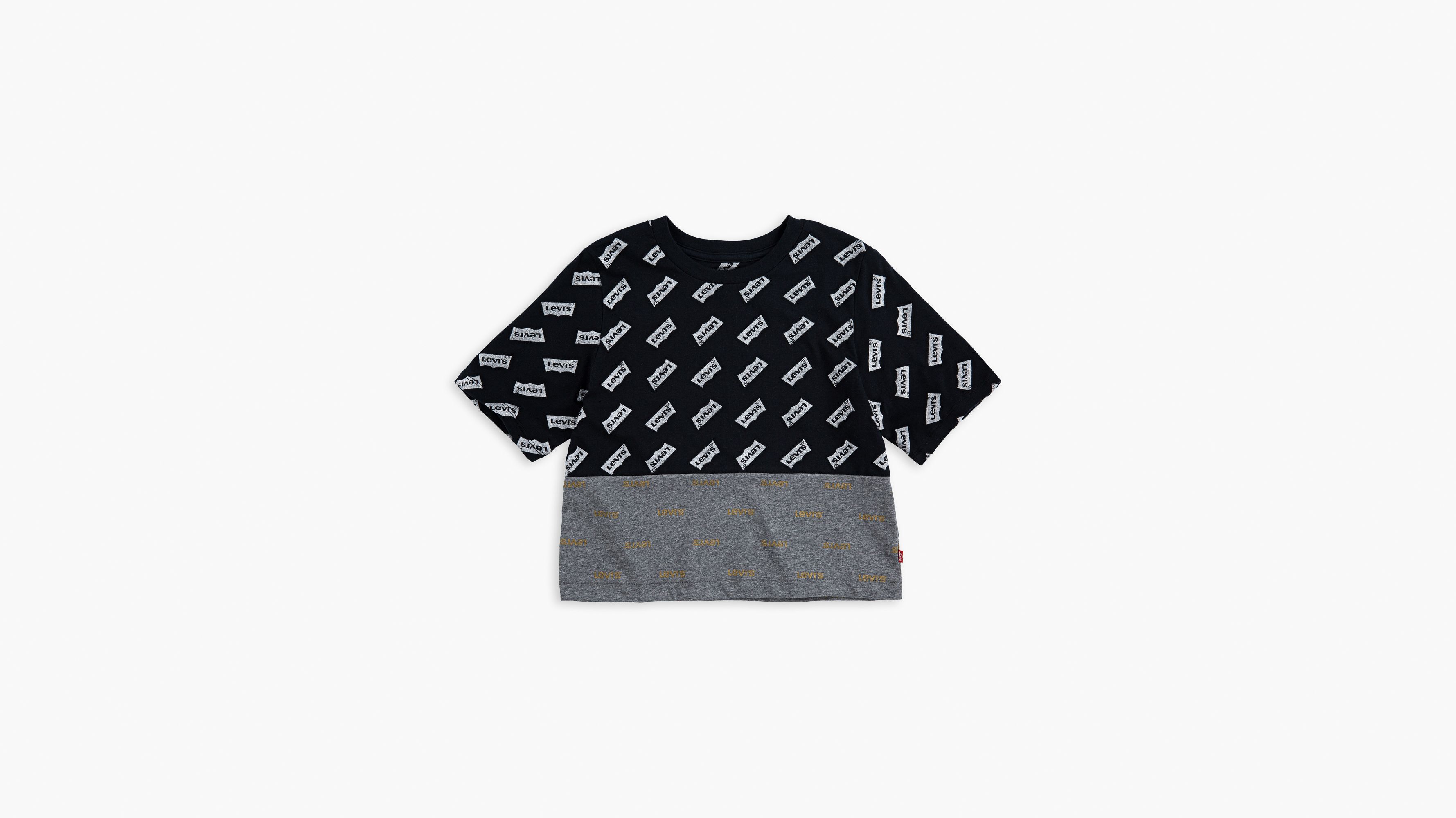 Big Girls S-xl Mixed Print High Rise Top - Black | Levi's® US