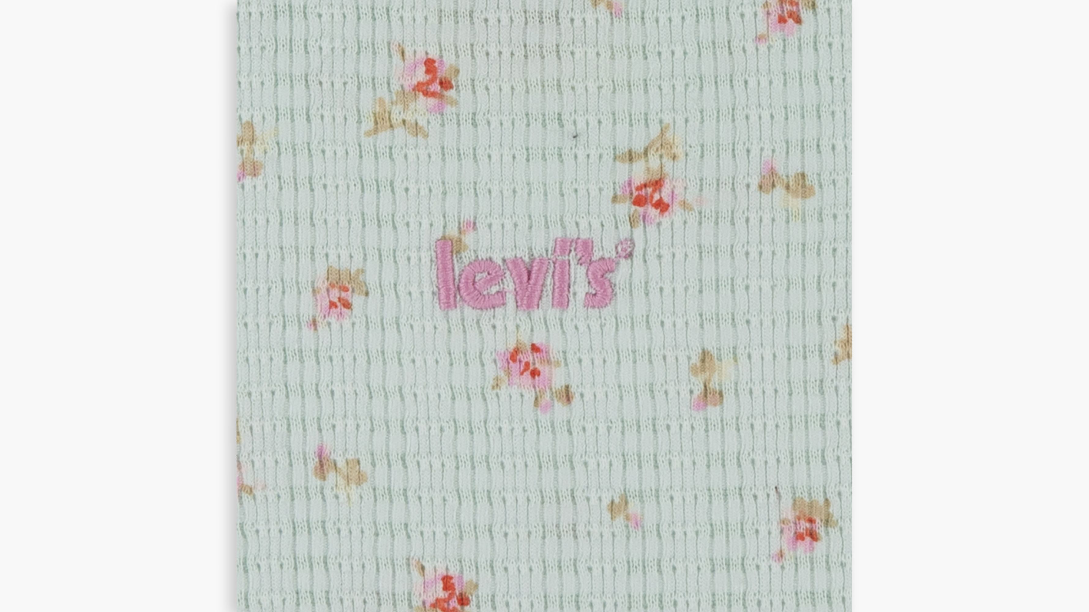 Levi's® Ditsy Floral Crewneck Little Girls Top 4-6x - Blue | Levi's® US