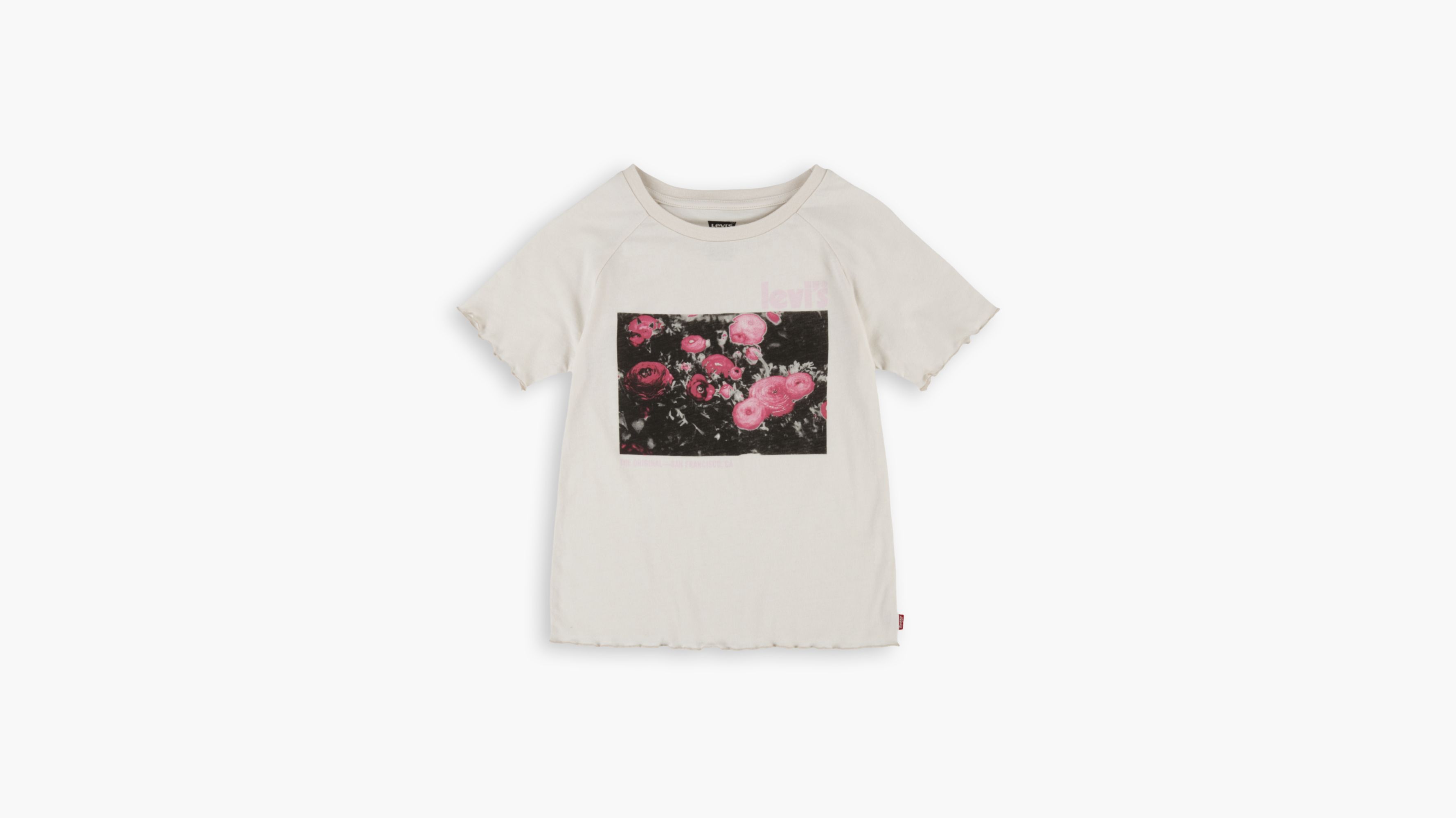 Levi's® Flower Printed Crewneck Big Girls Top S-xl - White | Levi's® US