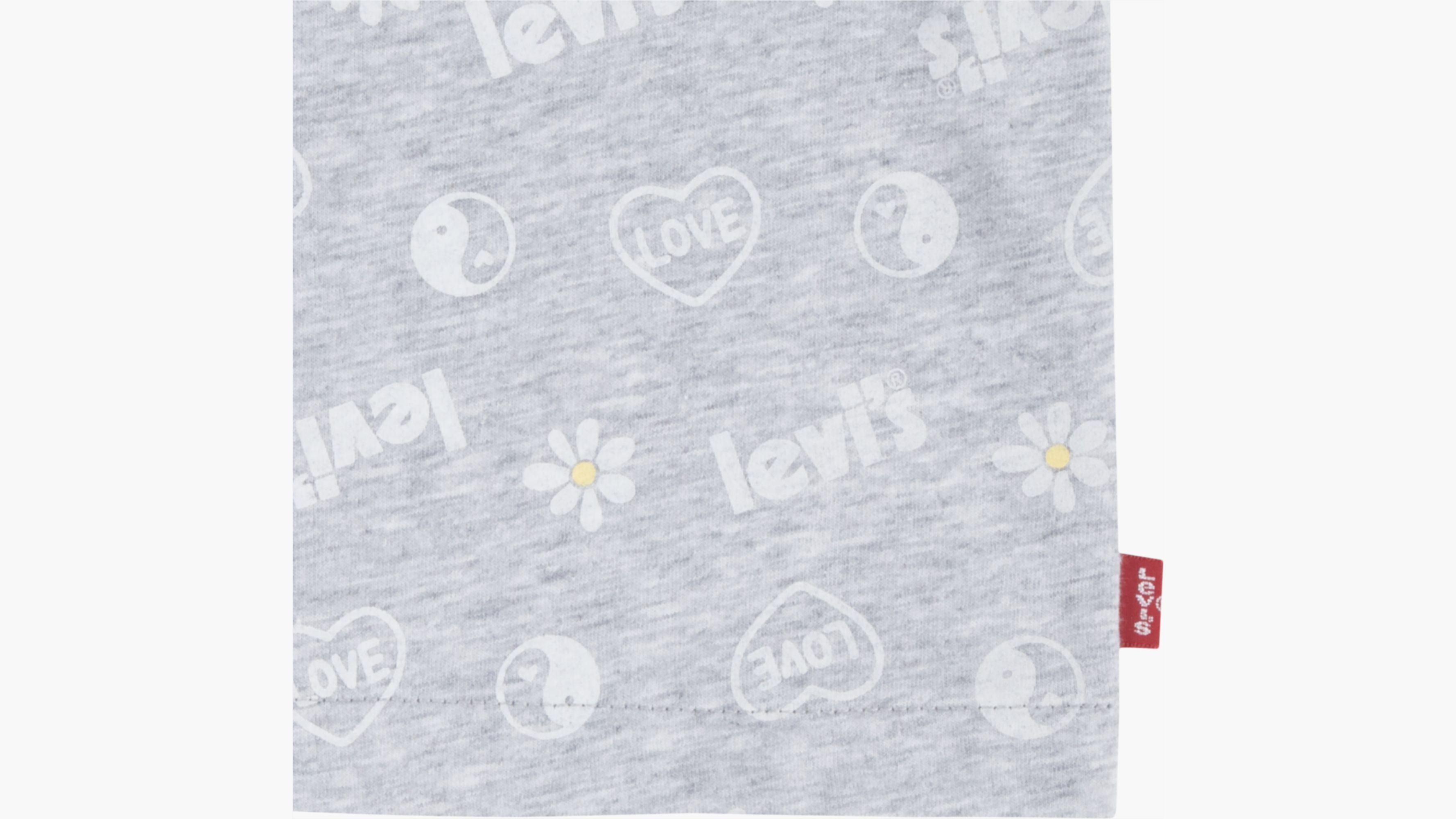 Heart All Over Print Tee Big Girls S-xl - Grey | Levi's® US