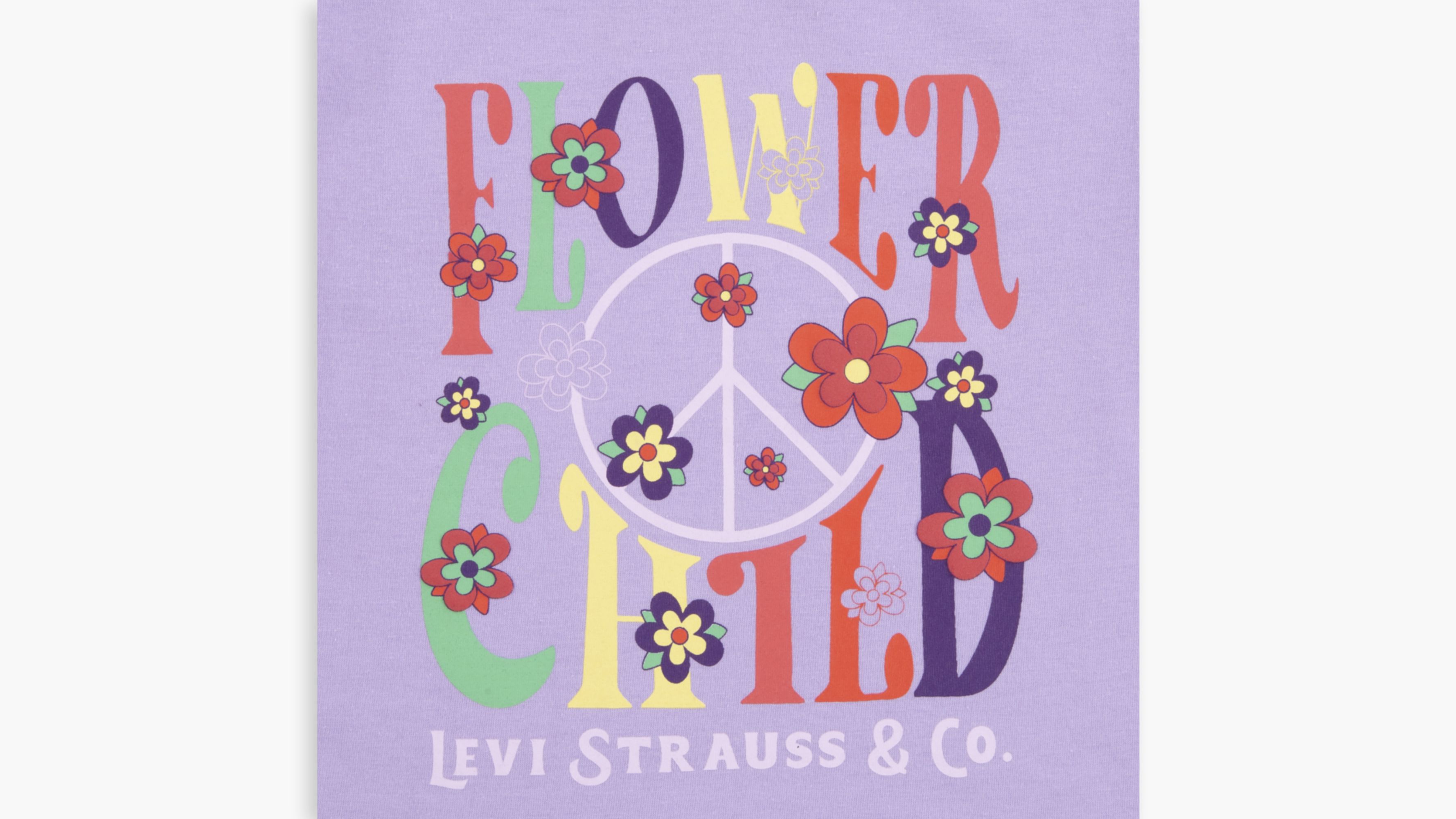 Flower Child Tee Big Girls S-xl - Purple | Levi's® US