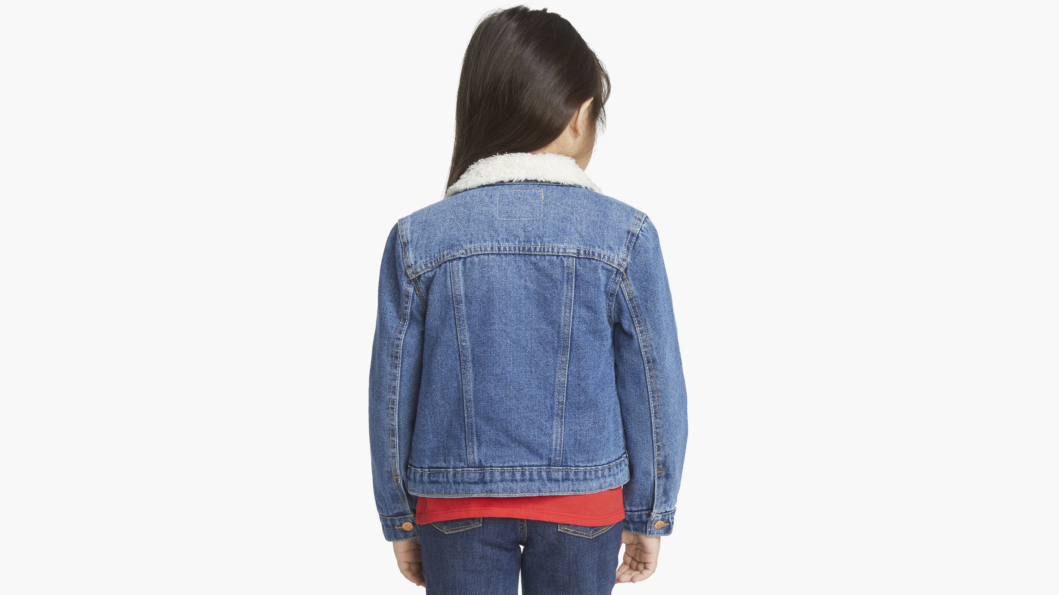 Sherpa Trucker Jacket Little Girls 4-6x - Black | Levi's® US
