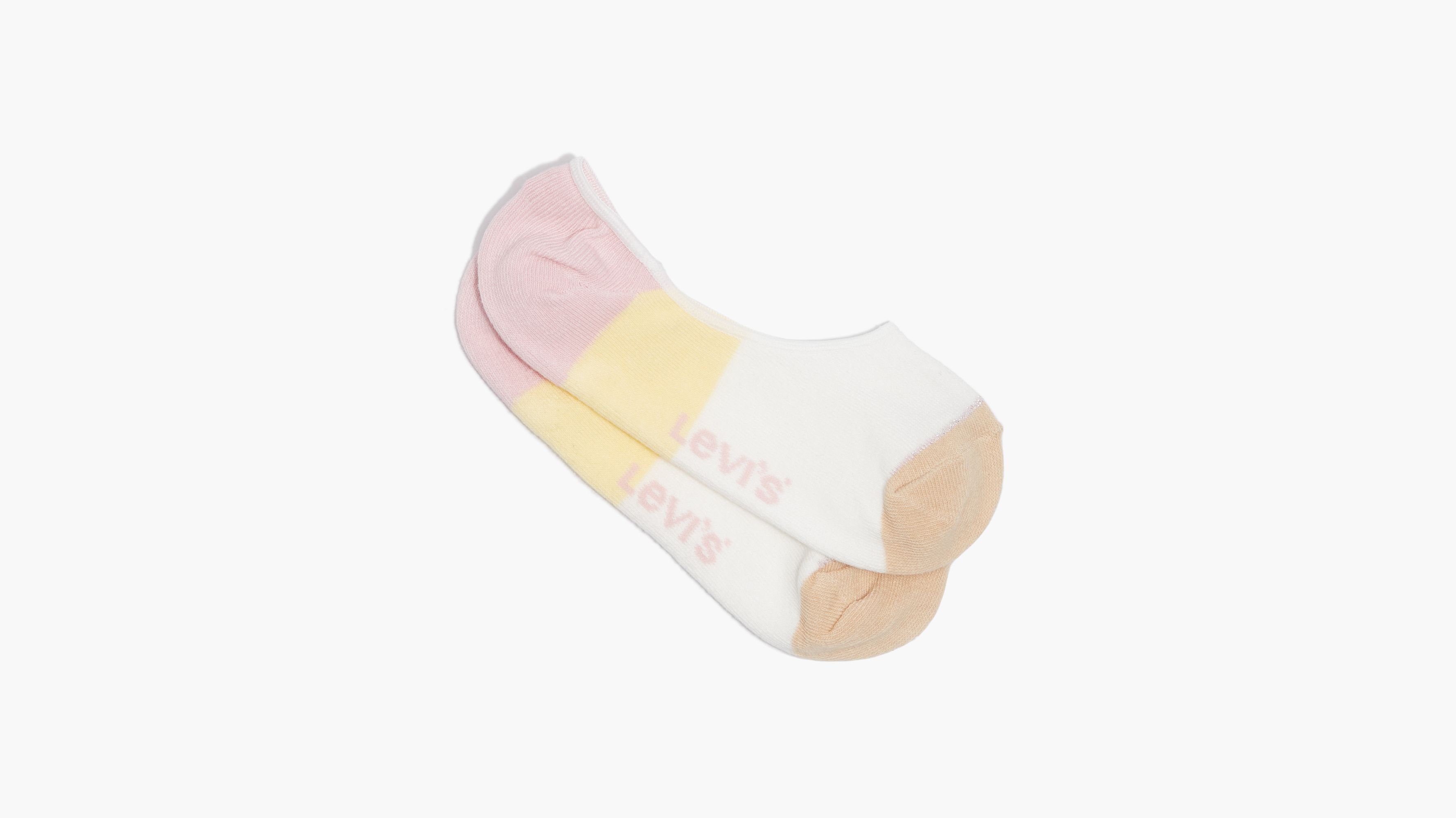 Colorblocked No Show Socks - White | Levi's® US
