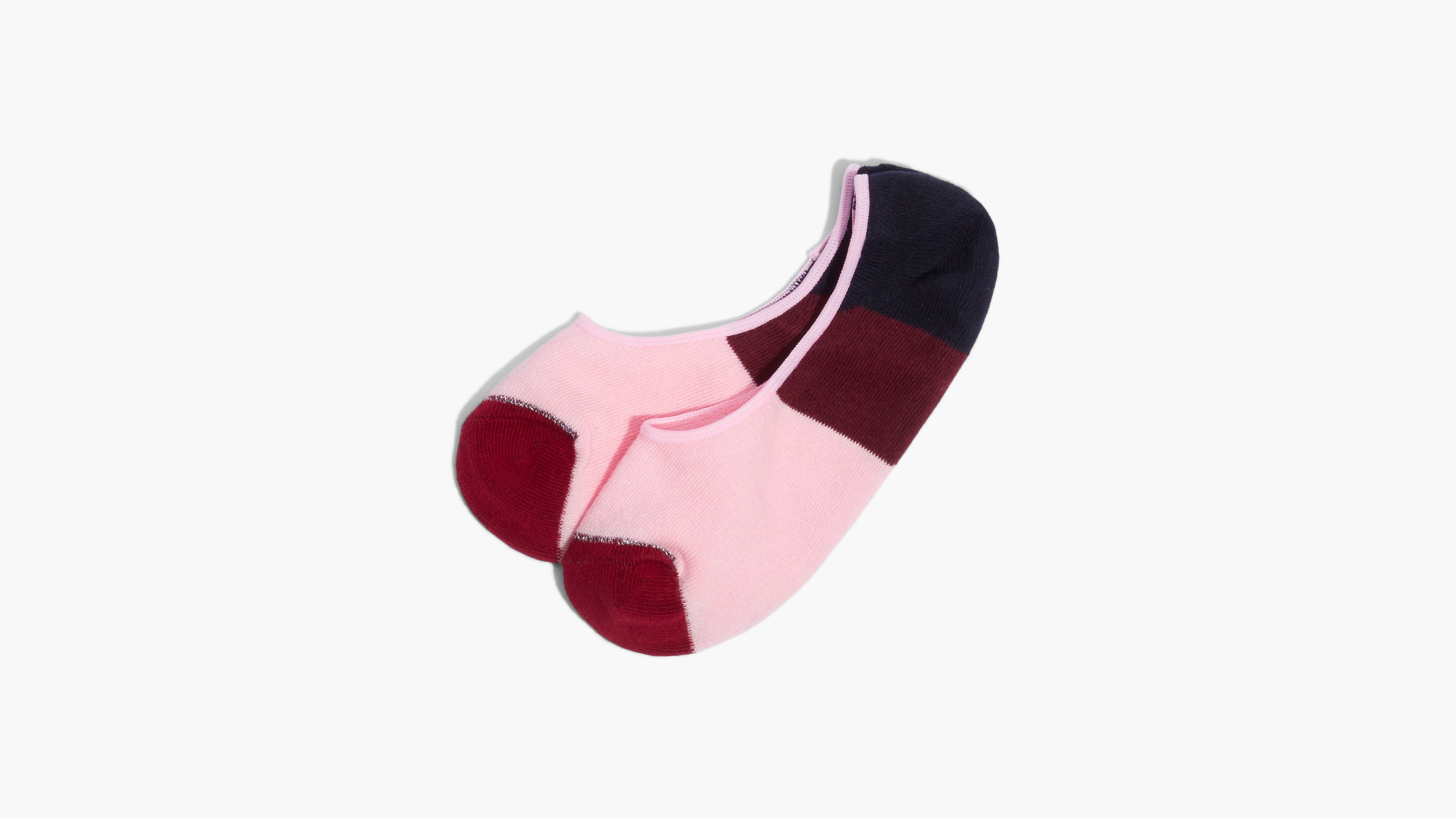 Colorblocked No Show Socks - Pink | Levi's® US