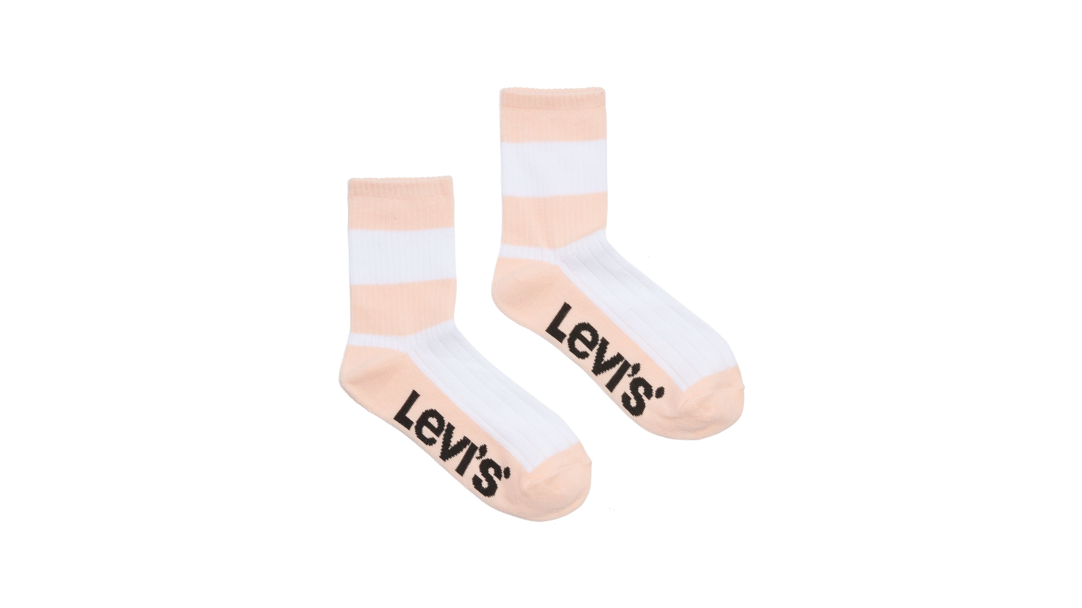 Rugby Stripe Short Sock (2 Pack) - Pink | Levi's® US