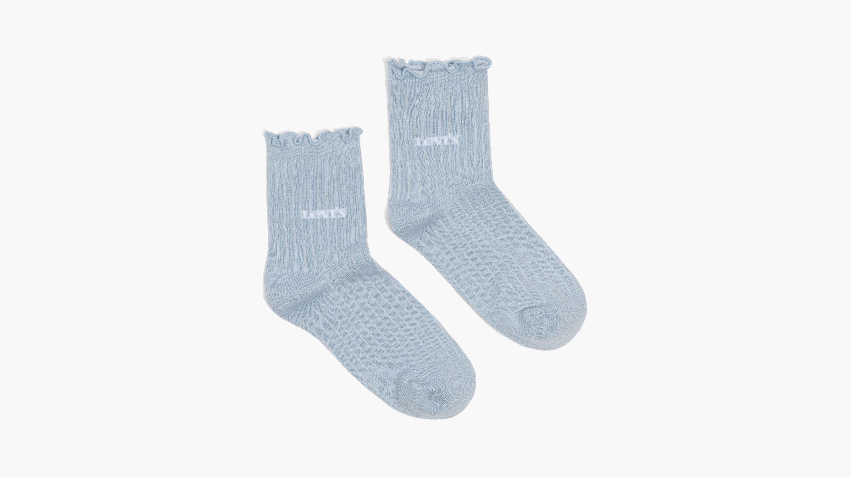 Lettuce Trim Short Cut Socks (2 Pack) - Blue | Levi's® US