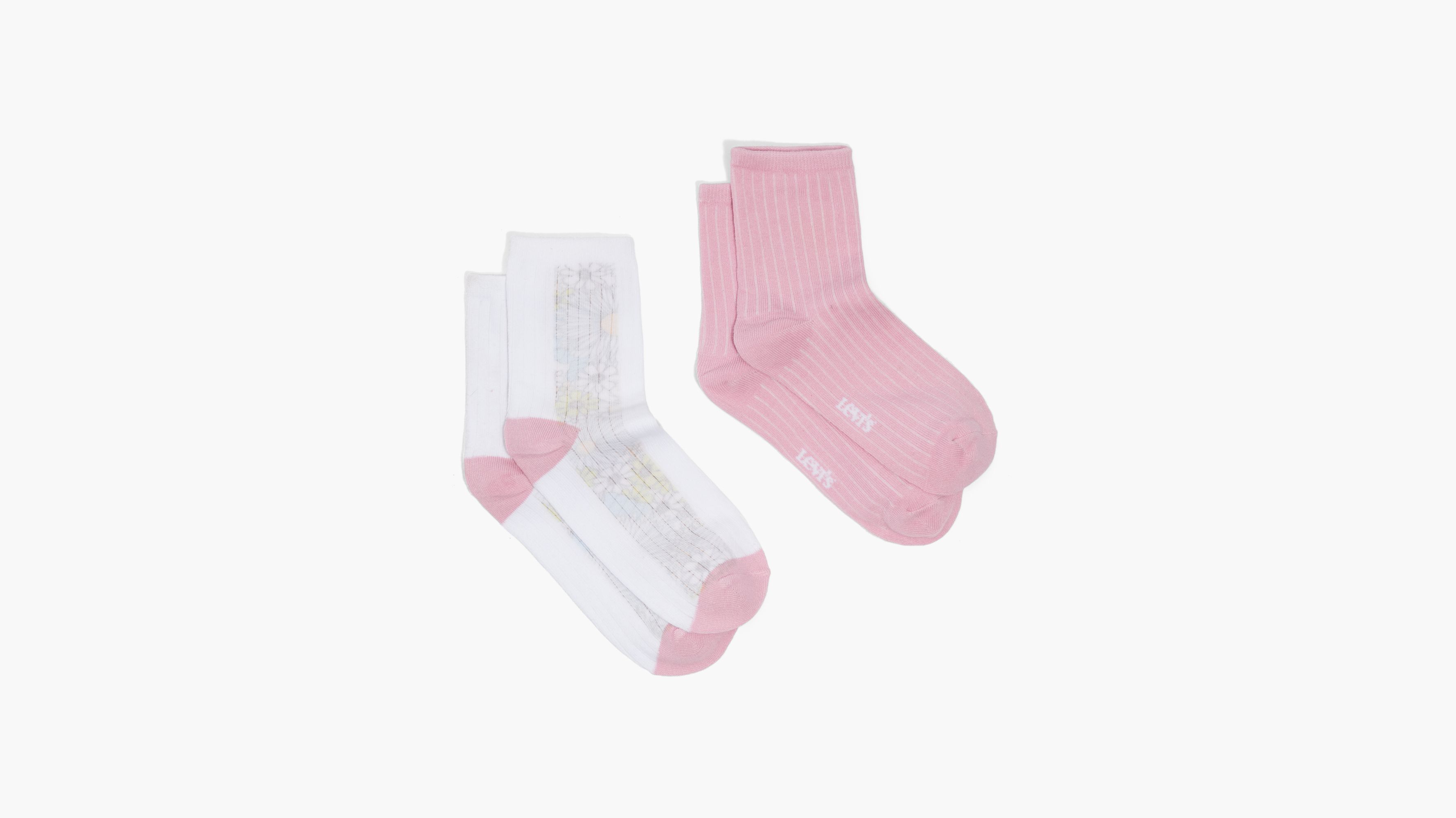 Helen Floral Short Cut Socks (2 Pack) - Purple | Levi's® US