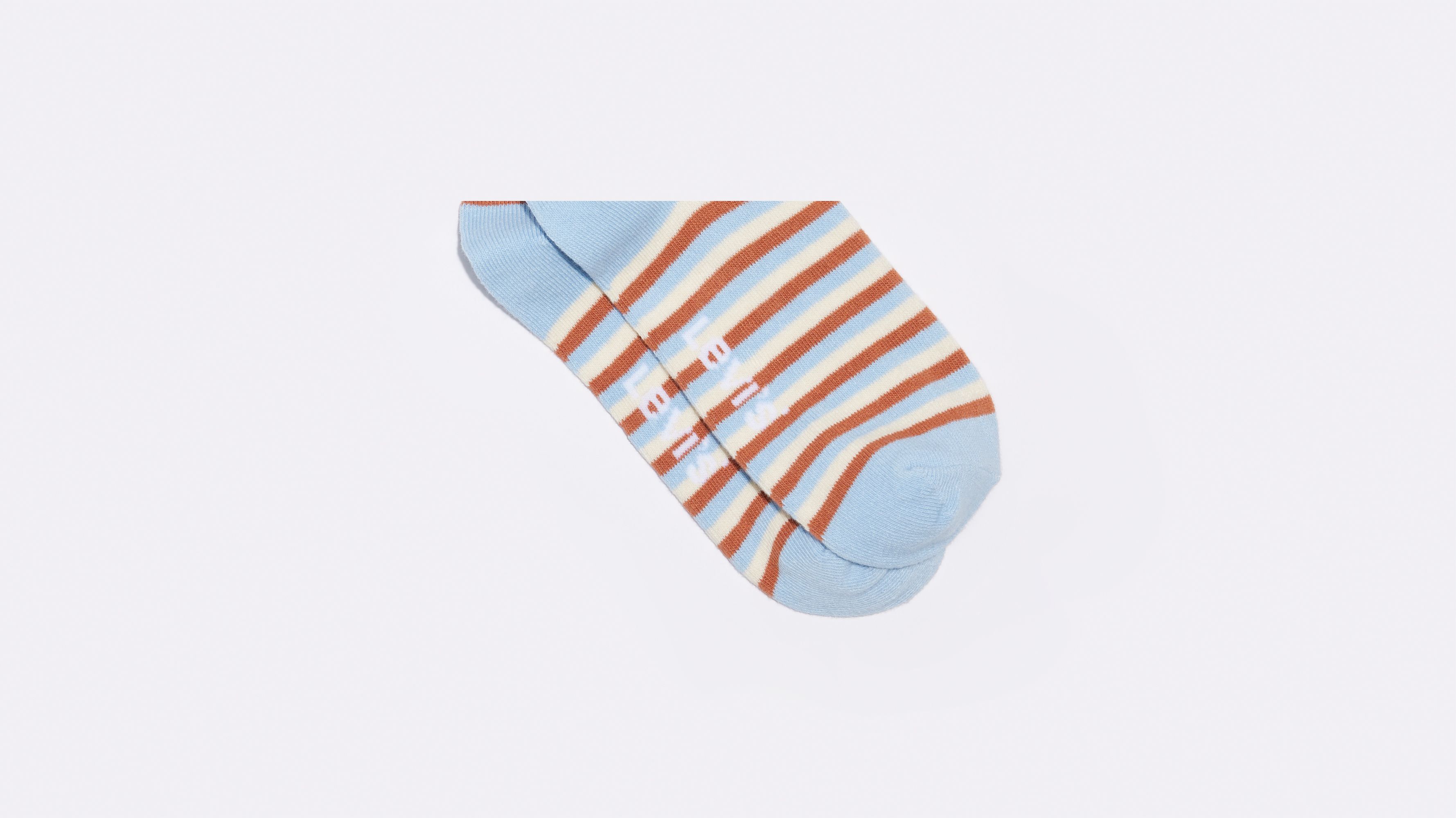 Double Stripes Short Cut Socks (3 Pack) - Brown | Levi's® US