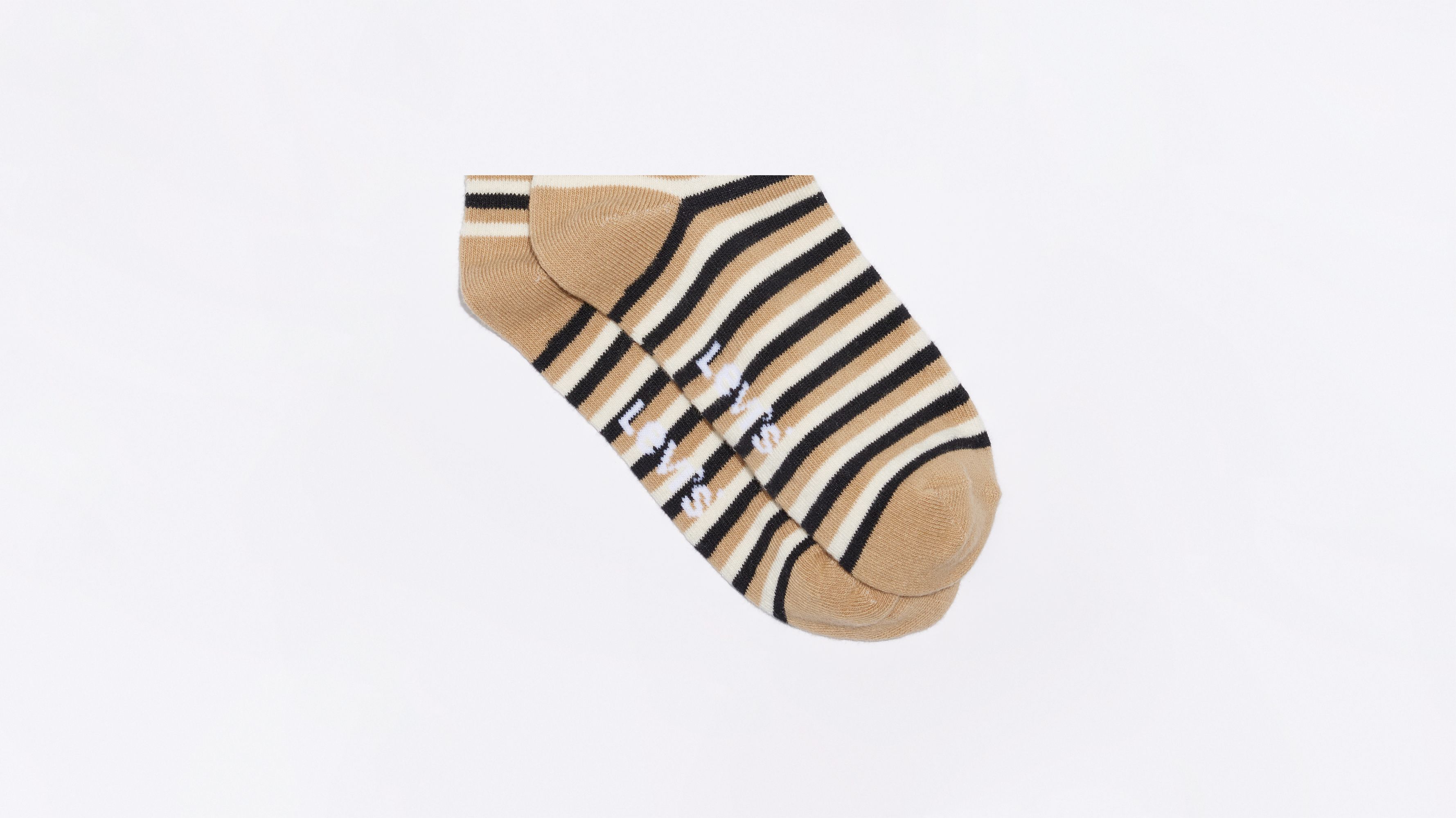 Double Stripes Short Cut Socks (3 Pack) - Black | Levi's® US