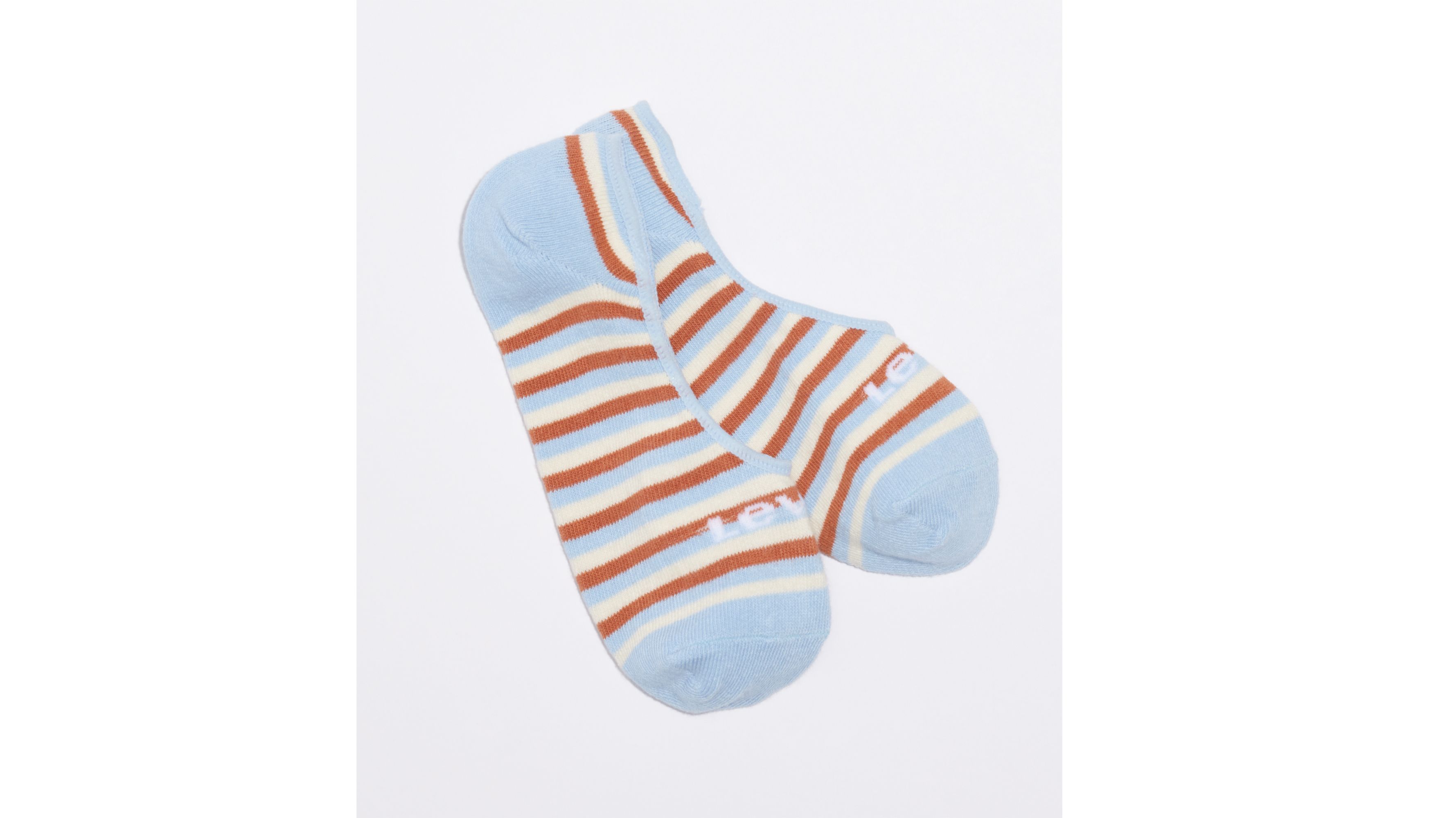 Double Stripes Short Cut Socks (3 Pack) - Brown | Levi's® US